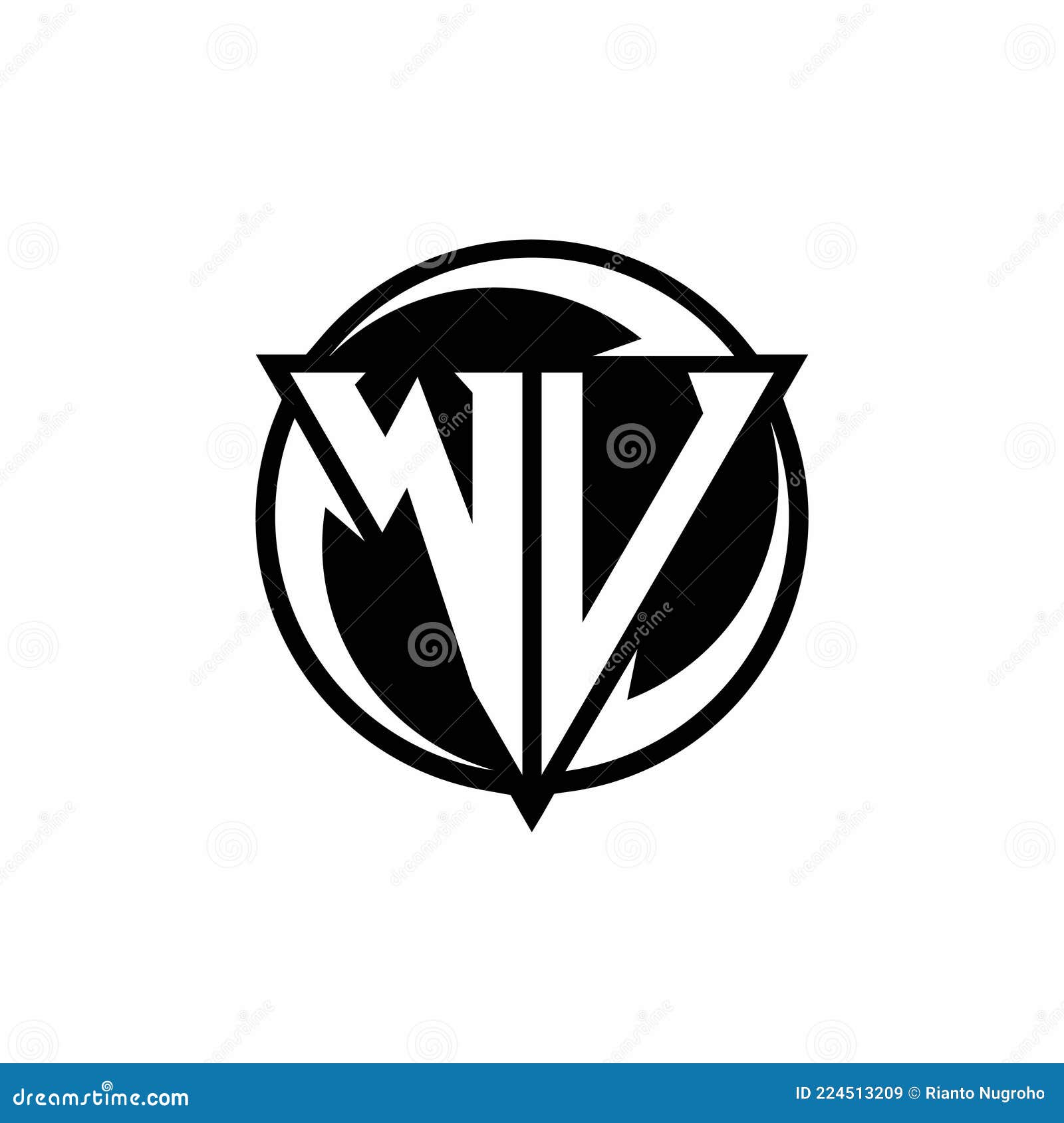 WV Logo Monogram Design Template Stock Vector - Illustration of icon ...