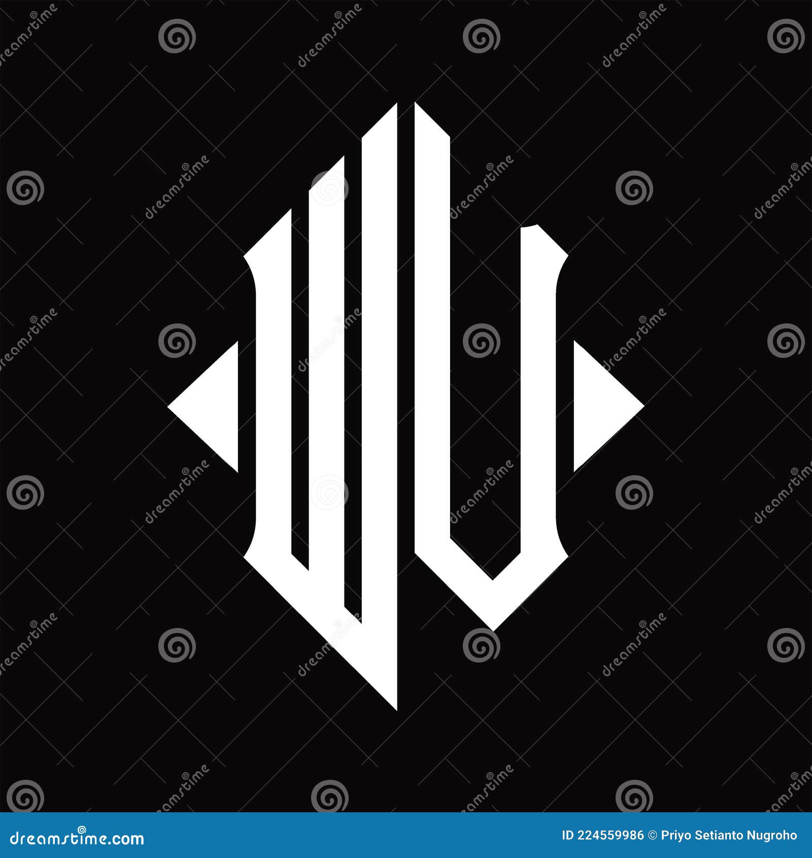 WV Logo Monogram with Shield Shape Isolated Design Template Stock ...