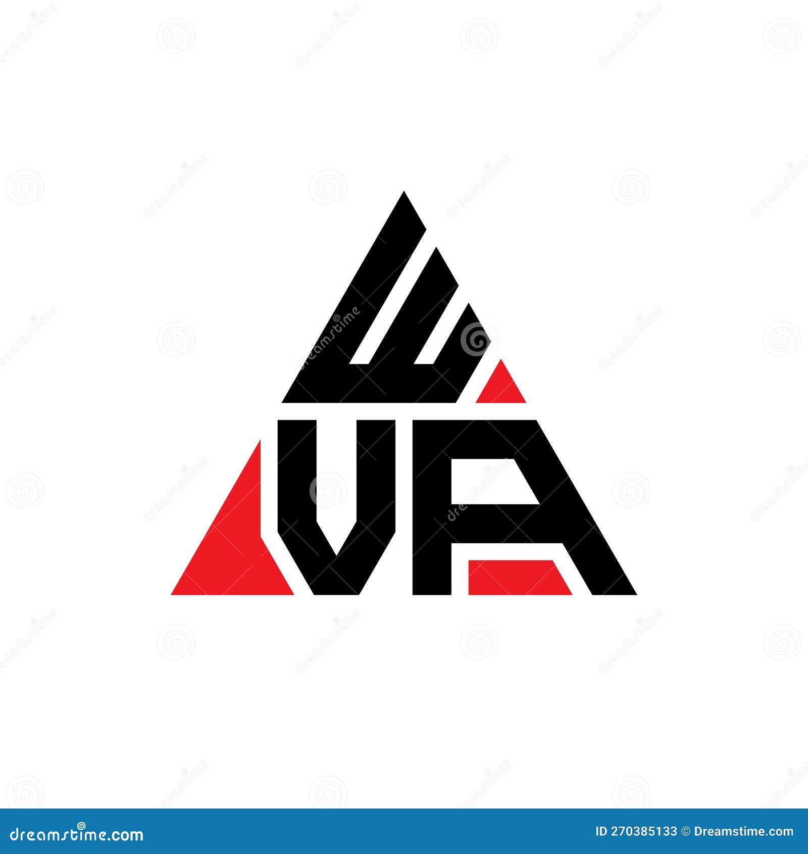WVA Triangle Letter Logo Design with Triangle Shape. WVA Triangle Logo ...