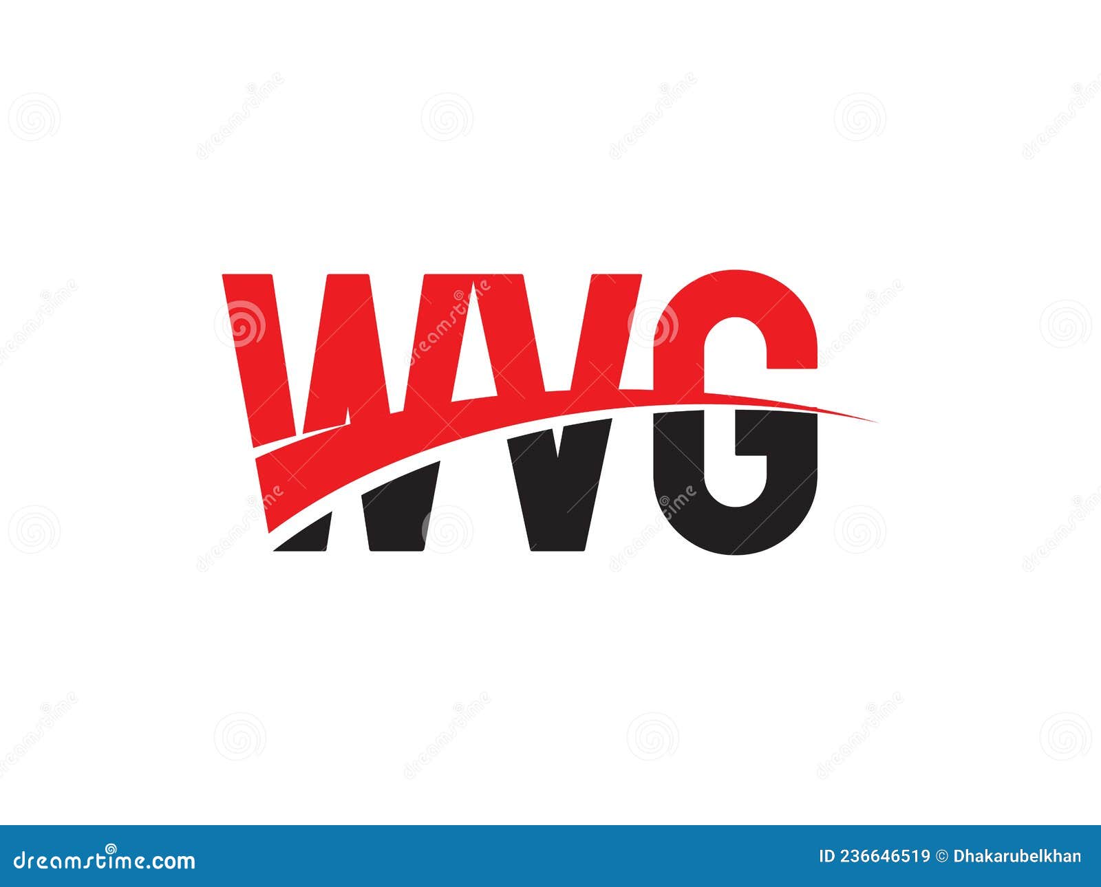 WVG Letter Initial Logo Design Vector Illustration Stock Vector ...