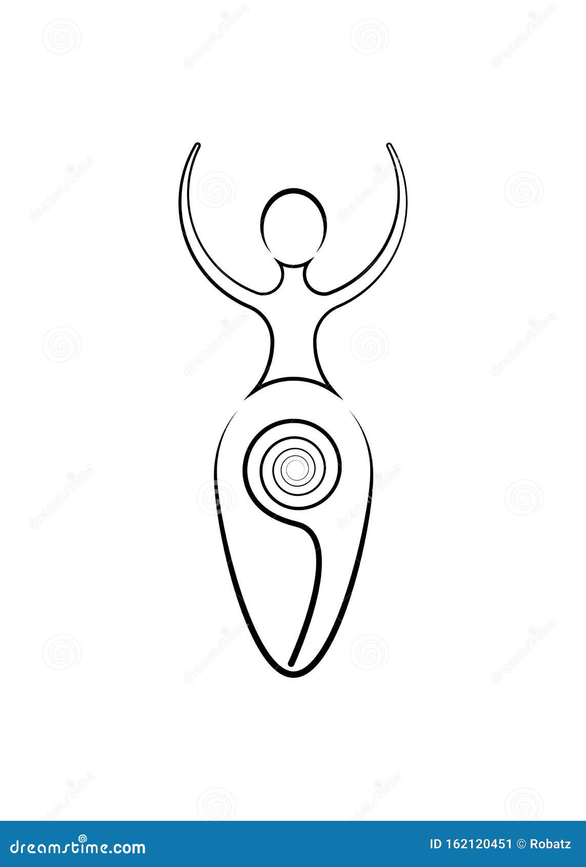 Spiral Goddess of Fertility, Wiccan Pagan Symbols, the Spiral Cycle of ...