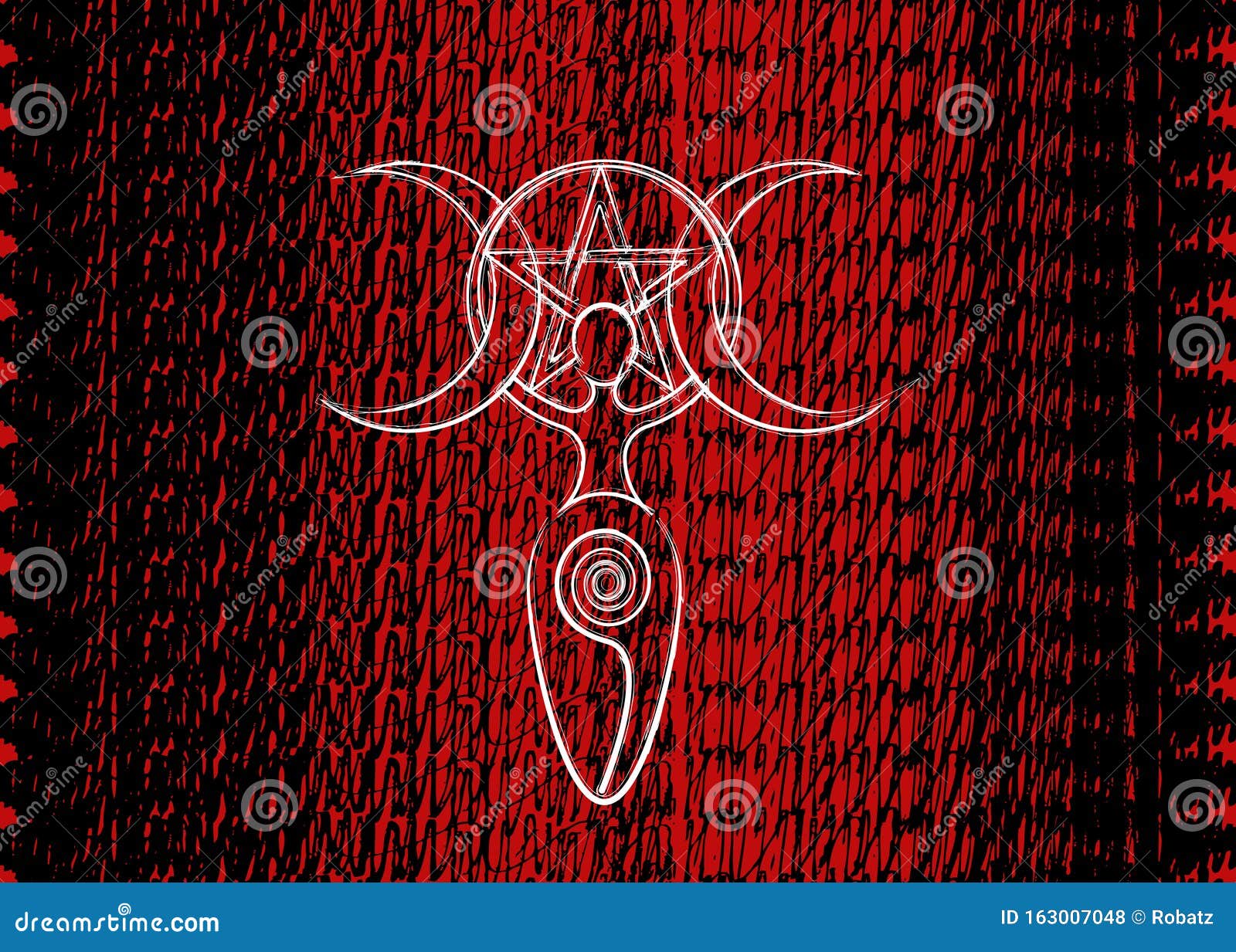 Spiral Goddess Of Fertility And Triple Moon Wiccan. The Spiral Cycle Of ...