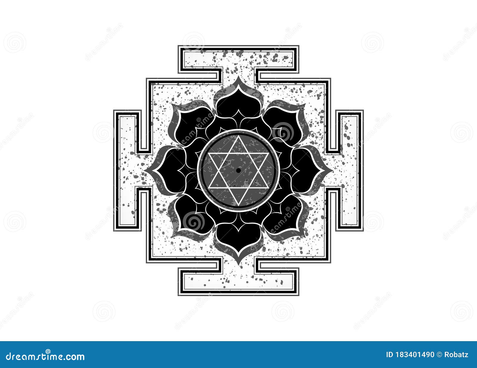 Sri Yantra Icon On White Background. Simple Element Illustration From ...