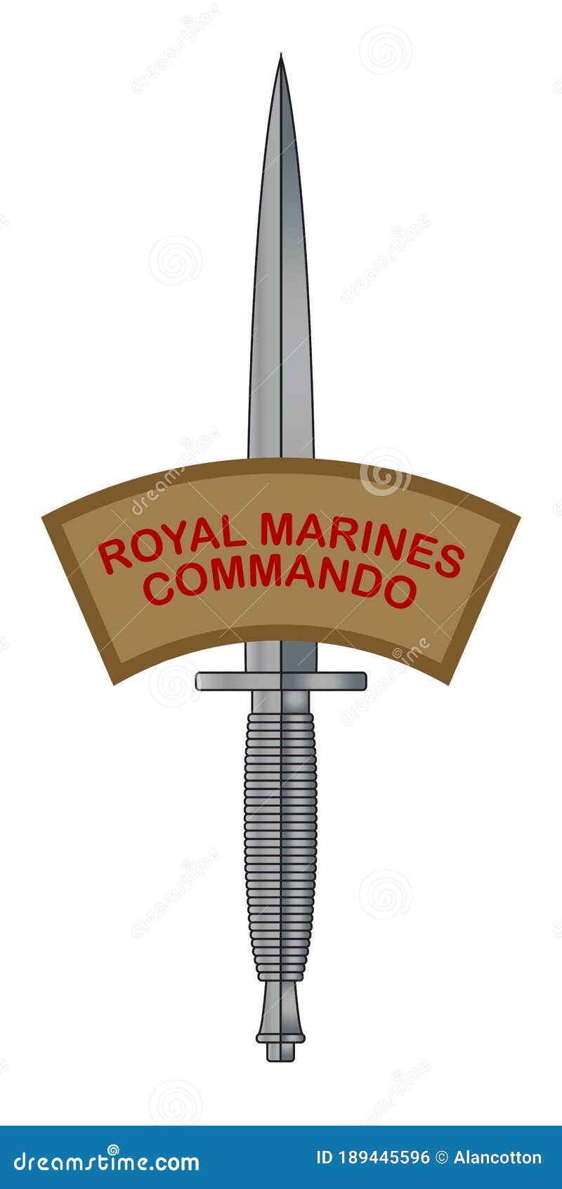 Commando Knife from WW2 stock vector. Illustration of sharp - 189445596