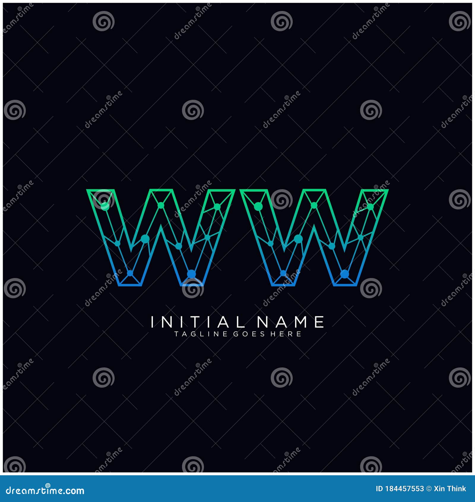 WW Letter Logo Icon Design Template Elements Stock Vector ...