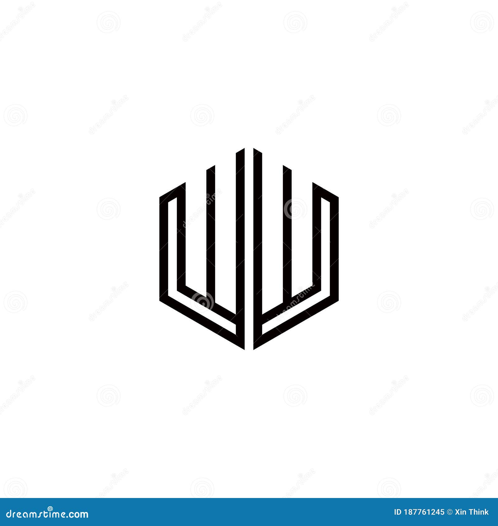 WW Letter Logo Icon Design Template Elements Stock Vector ...