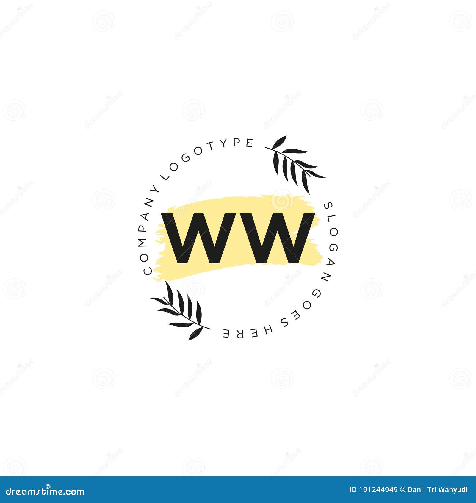 WW Letter Logo Icon Design Template Elements Stock Vector ...