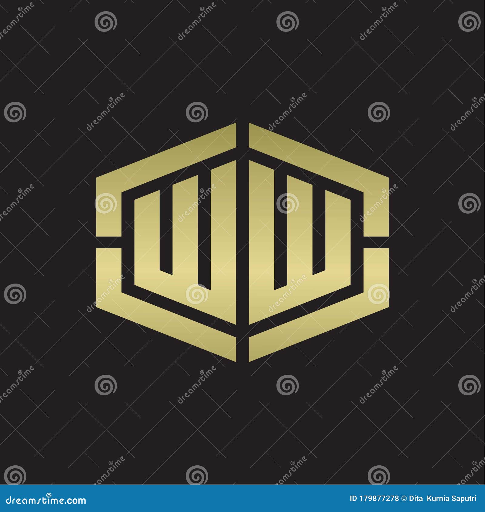 WW Logo Monogram with Hexagon Shape and Piece Line Rounded Design ... WW Logo Monogram with Hexagon Shape and Piece Line Rounded Design ...