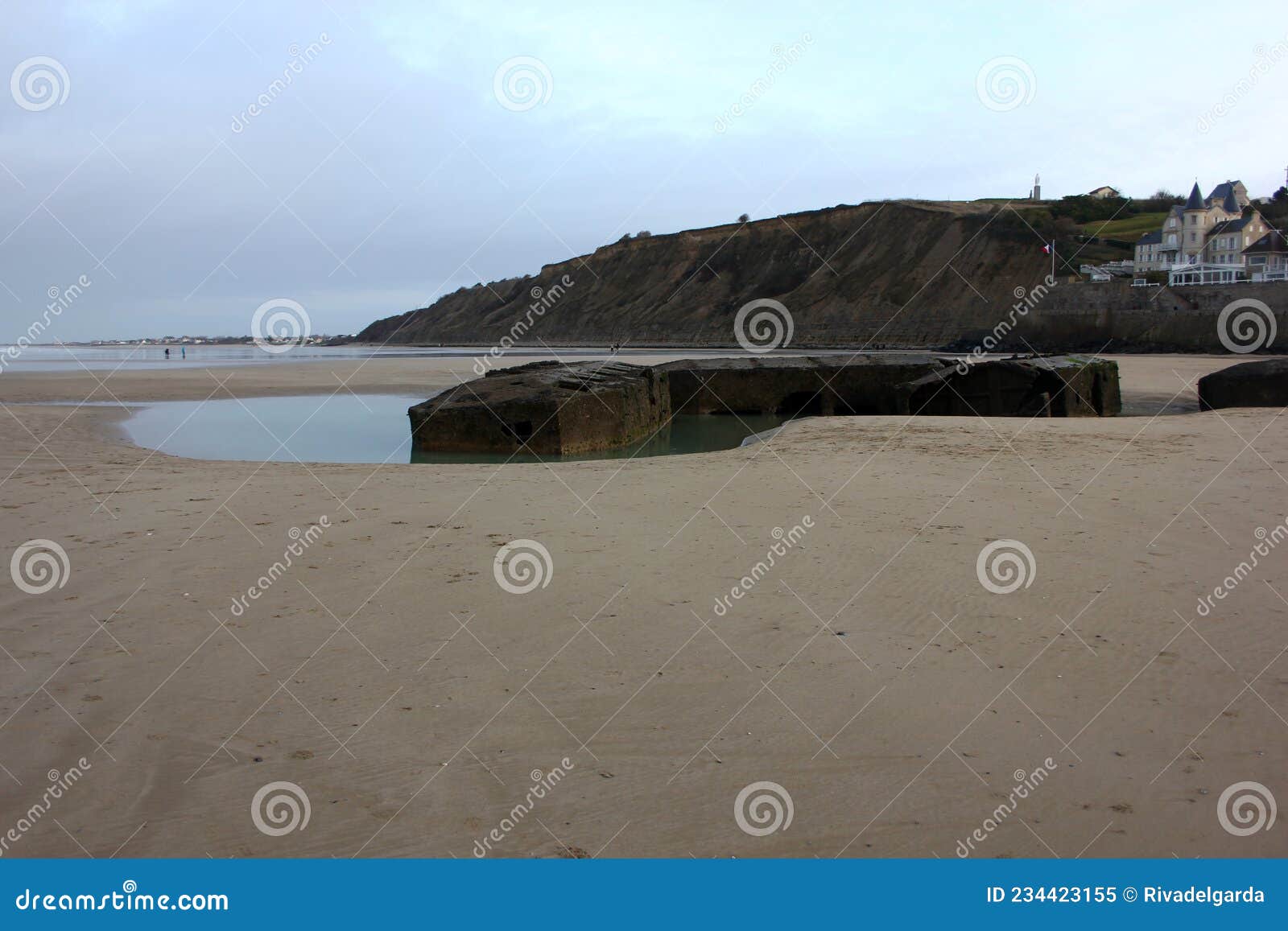The WW2 Normandy Landing Beaches Stock Image - Image of sand, france ...