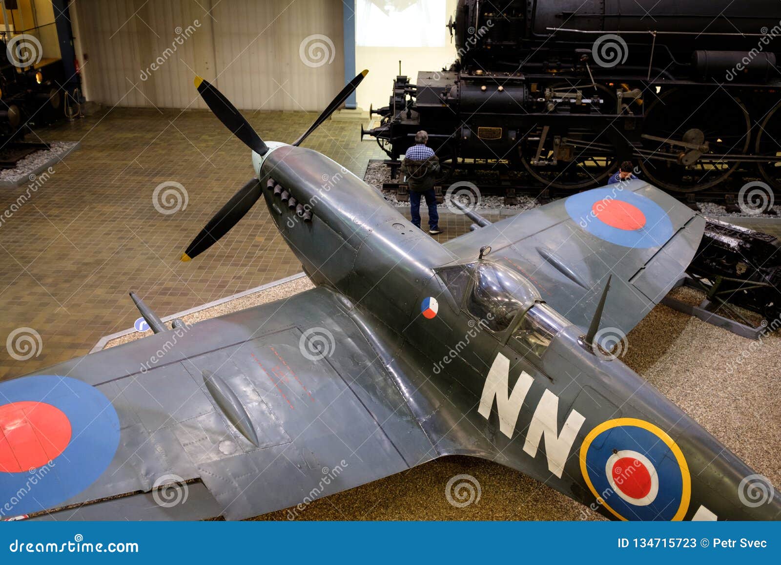 WW2 Spitfire Warplane on Display Editorial Stock Photo - Image of ...