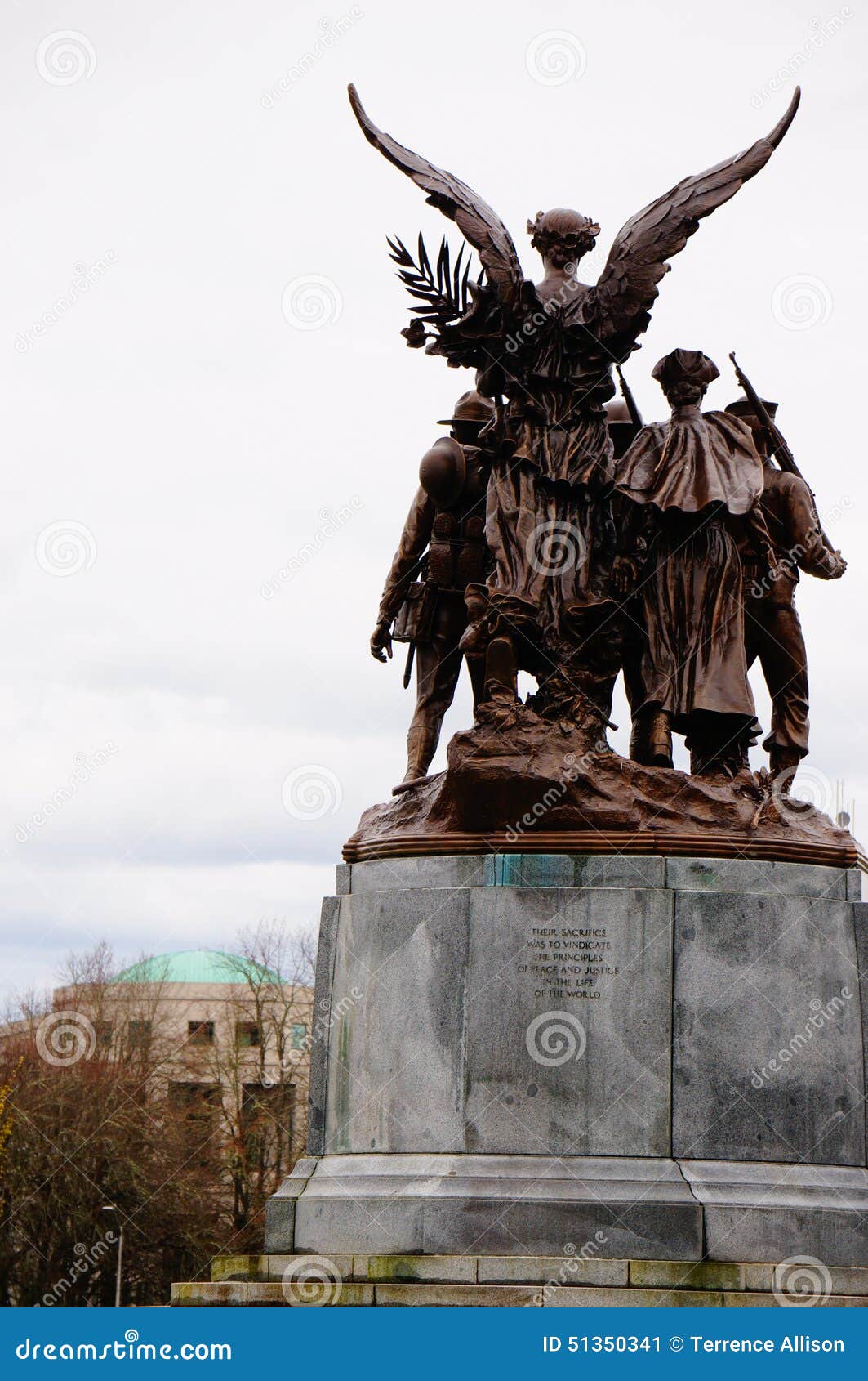 WW1 statue stock image. Image of soldiers, statue, commemorating - 51350341