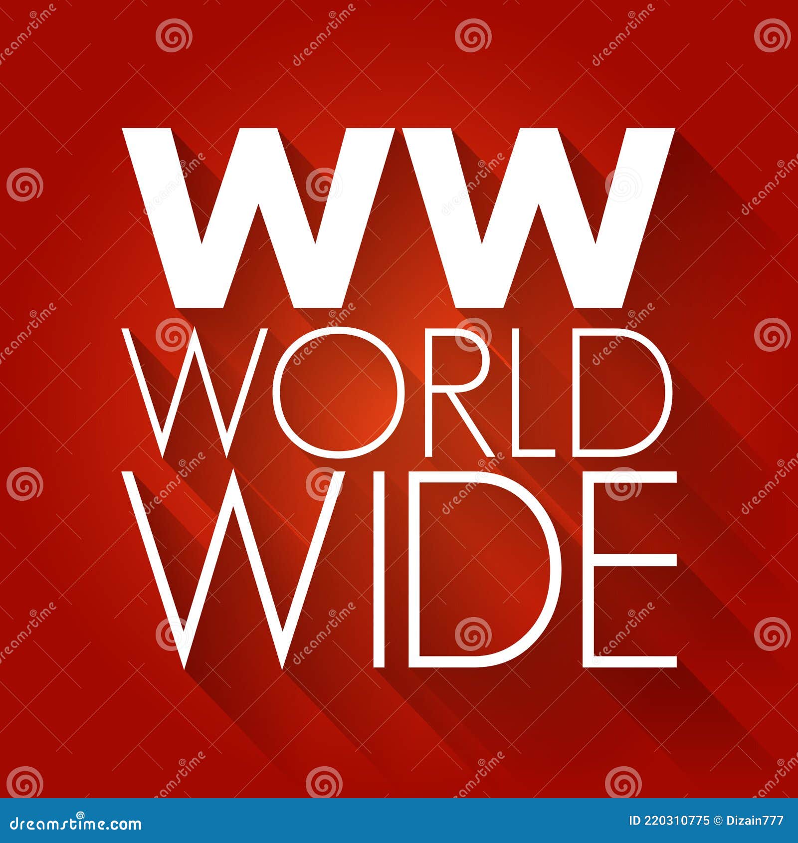 WW - World Wide Acronym, Business Concept Background Stock Illustration ...