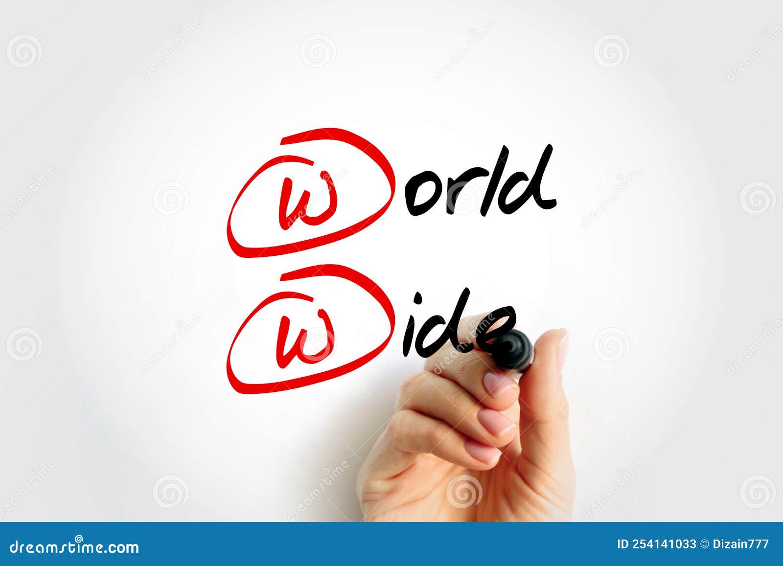 WW - World Wide Acronym, Business Concept Background Stock Image ...