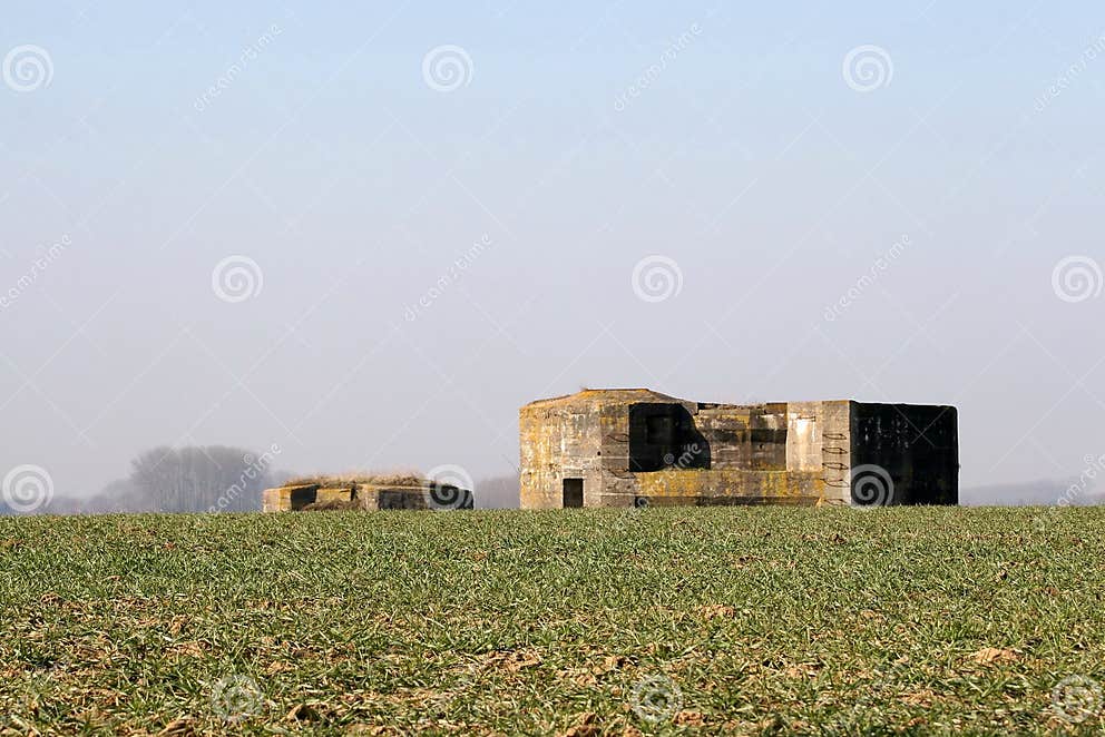 WW1 bunker system stock image. Image of flanders, german - 13658181