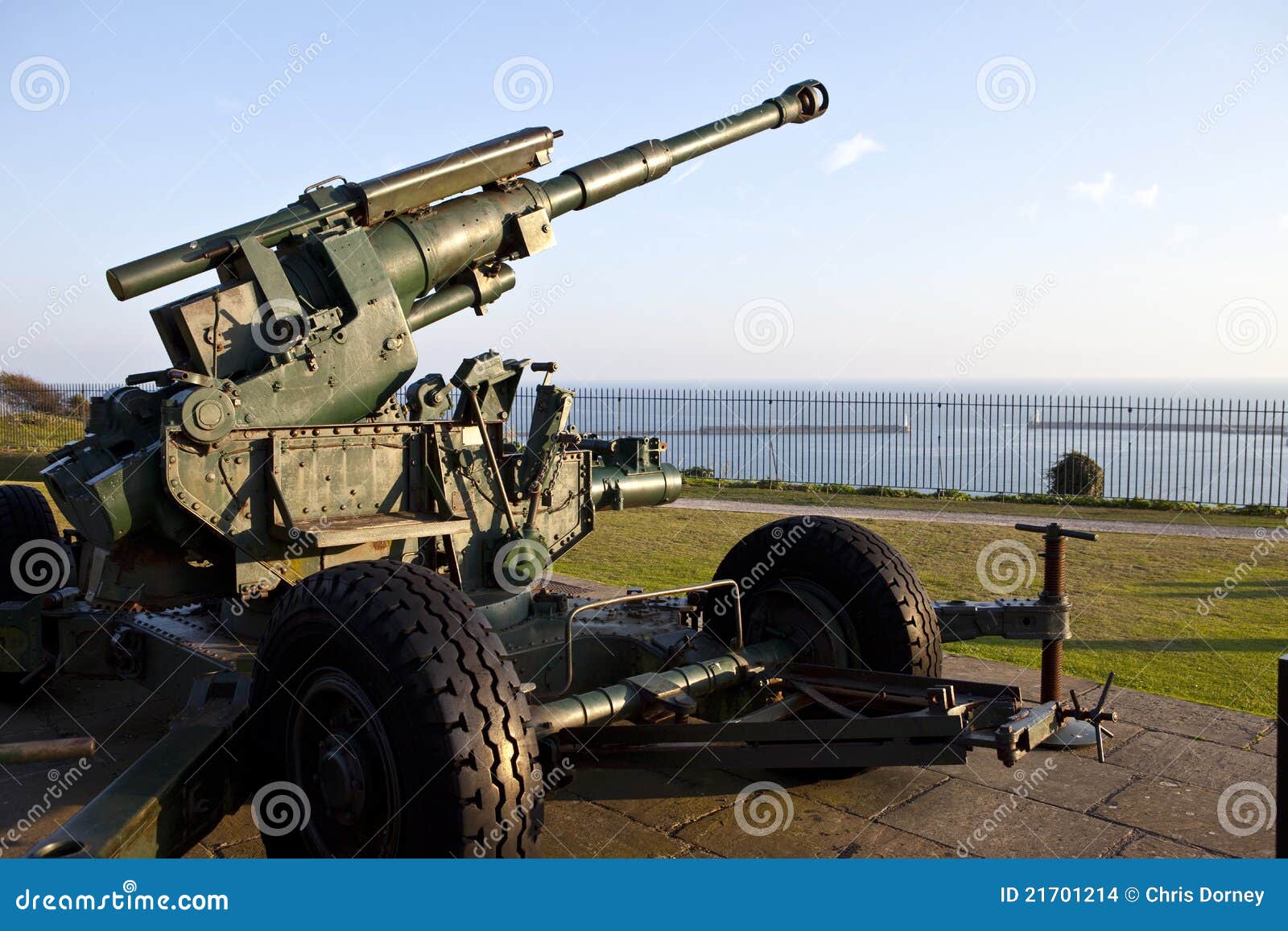 WW2 Artillery Pointed at the English Channel Stock Photo - Image of ...