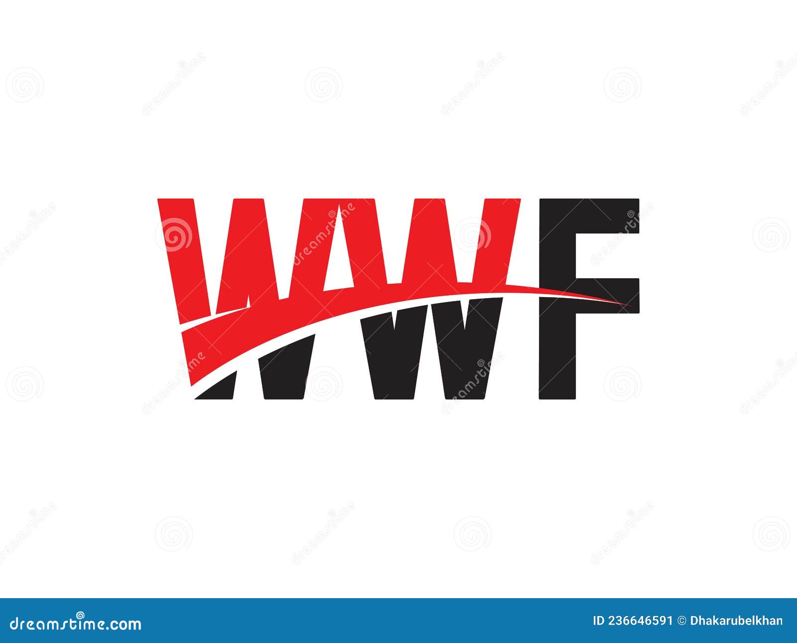 WWF Letter Initial Logo Design Vector Illustration Stock Vector ...