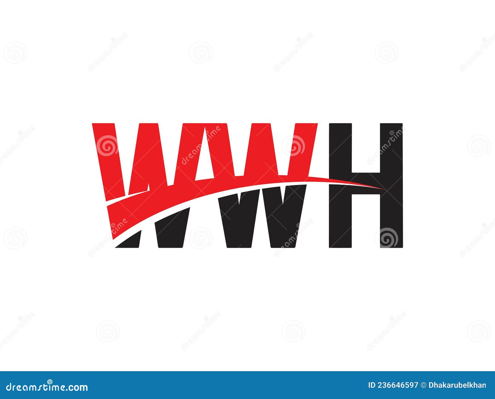 WWH Letter Initial Logo Design Vector Illustration Stock Vector ...