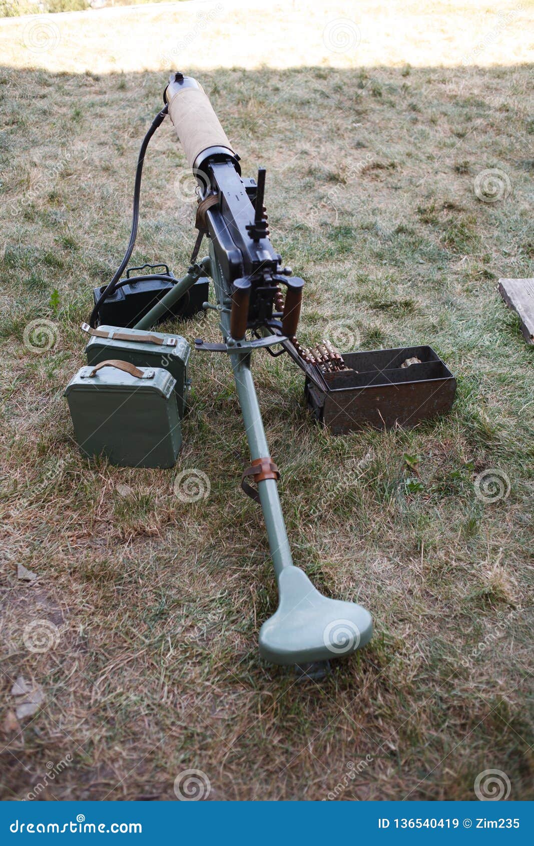 WWI German Machine Gun MG 08 Stock Image - Image of 1919, fight: 136540419