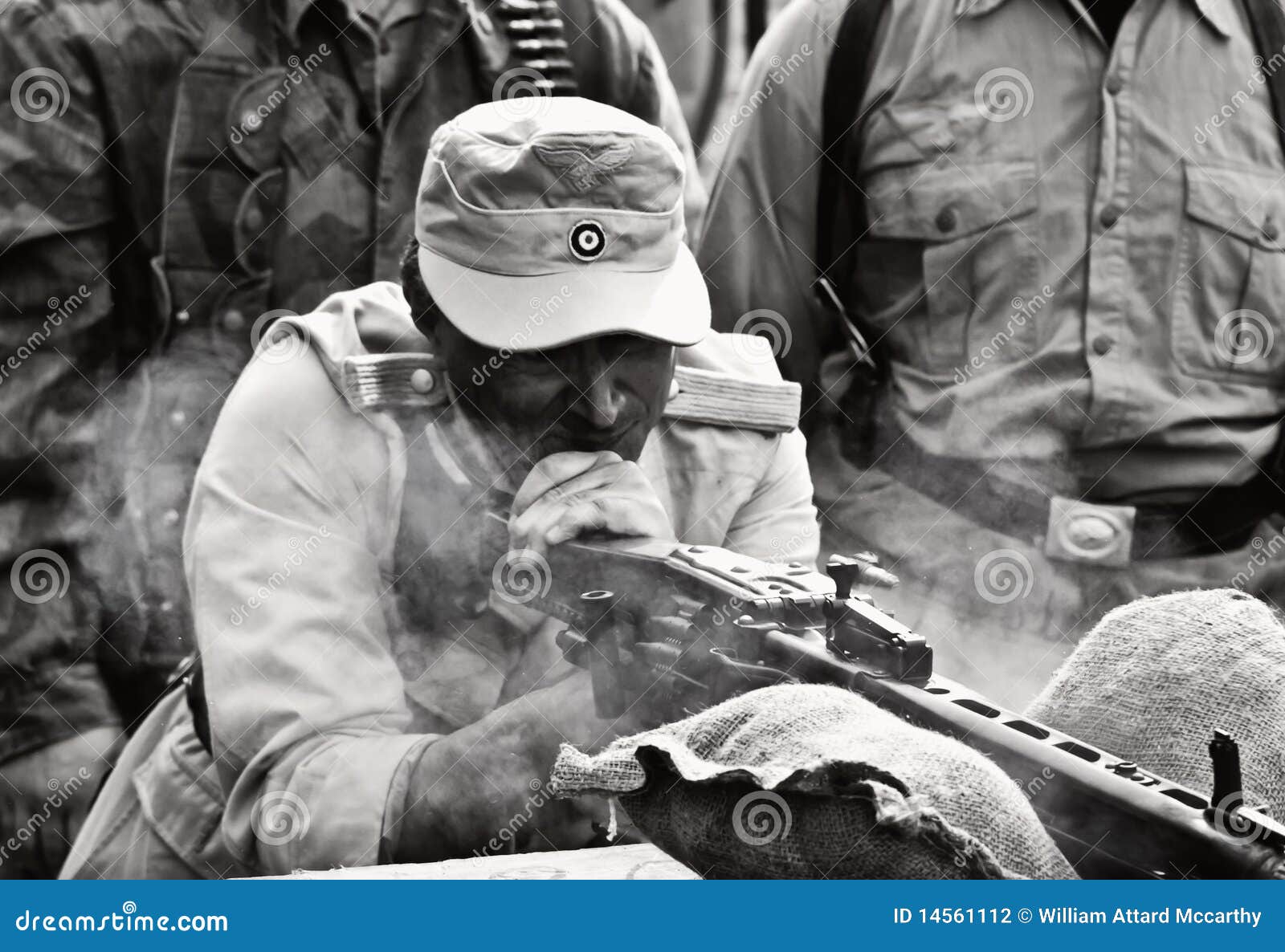 Nazi Soldier And WW II Italian Tank At Militalia 2013 In Milan, Italy ...