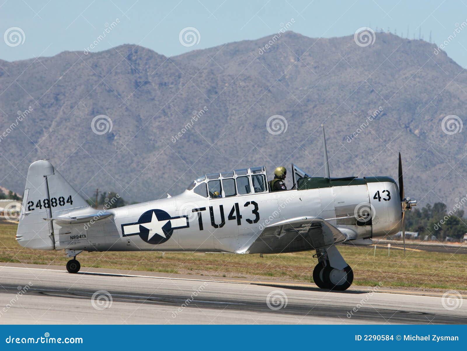 WWII Bomber Side View stock photo. Image of aviation, runway - 2290584