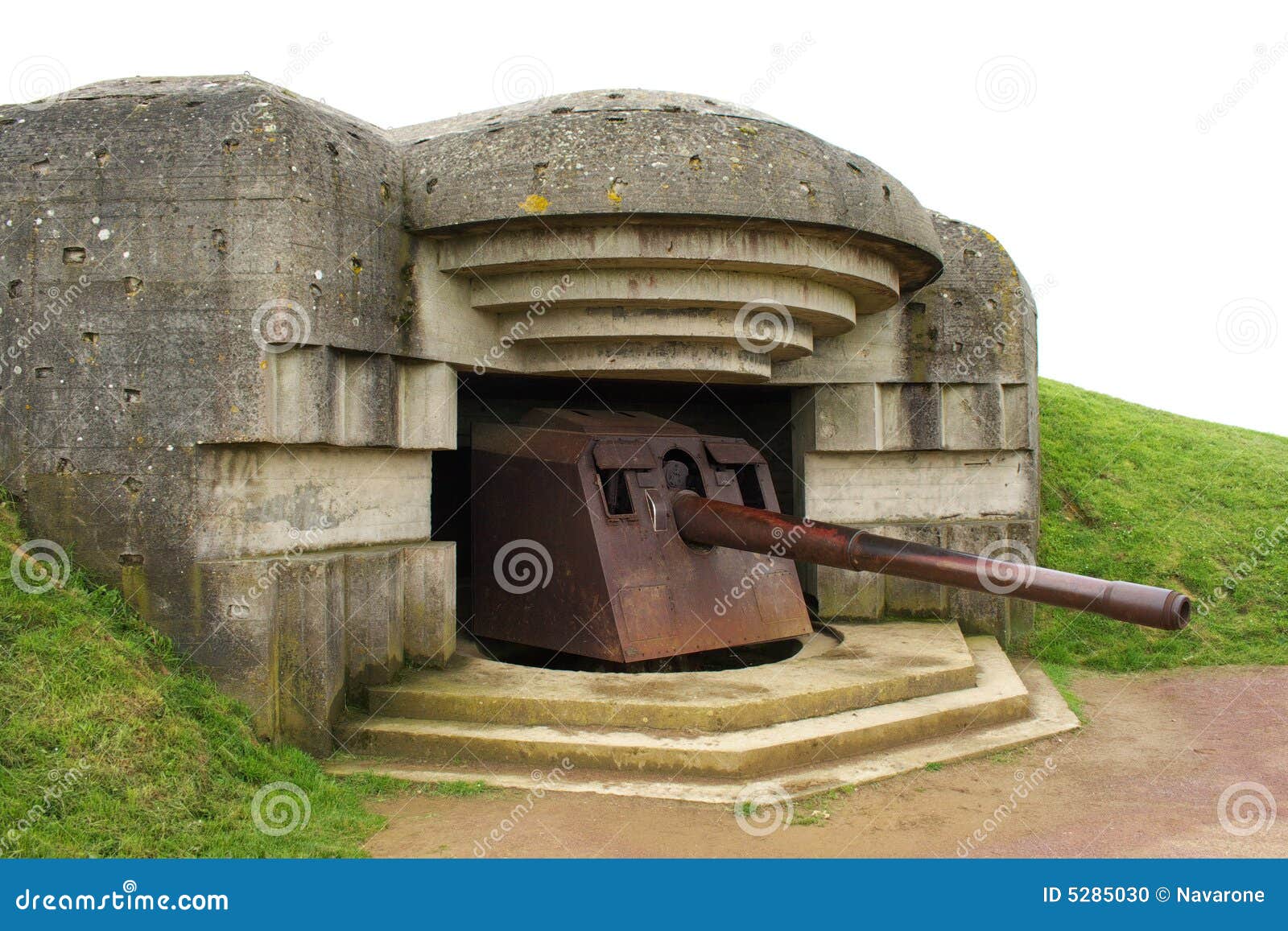 WWII Canon at Longues-Sur-Mer Stock Photo - Image of cannon, wwii: 5285030