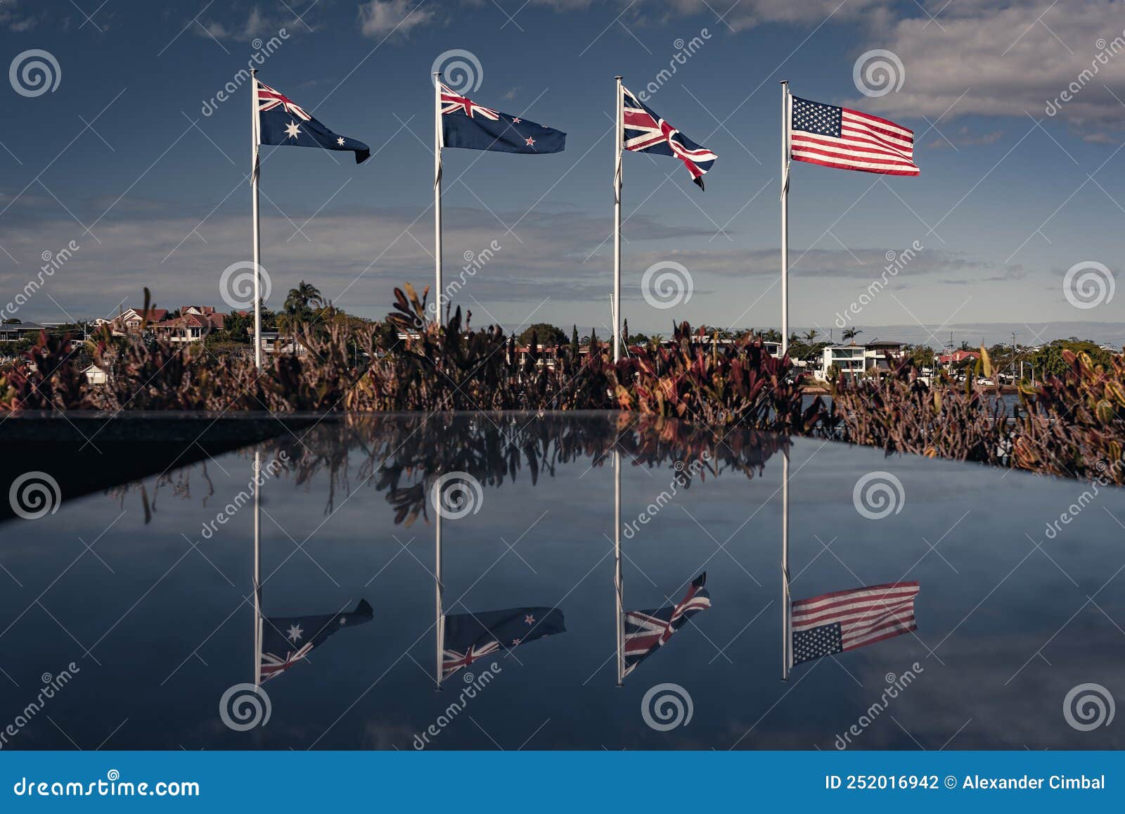 WWII Coalition Flags at the Submarinersâ€™ Walk Heritage Trail in ...