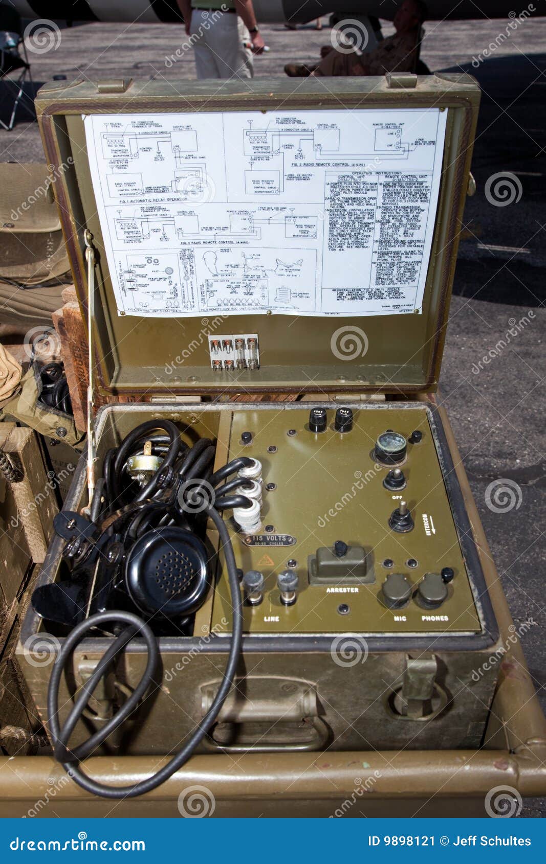 WWII Field Telephone stock image. Image of history, contact - 9898121