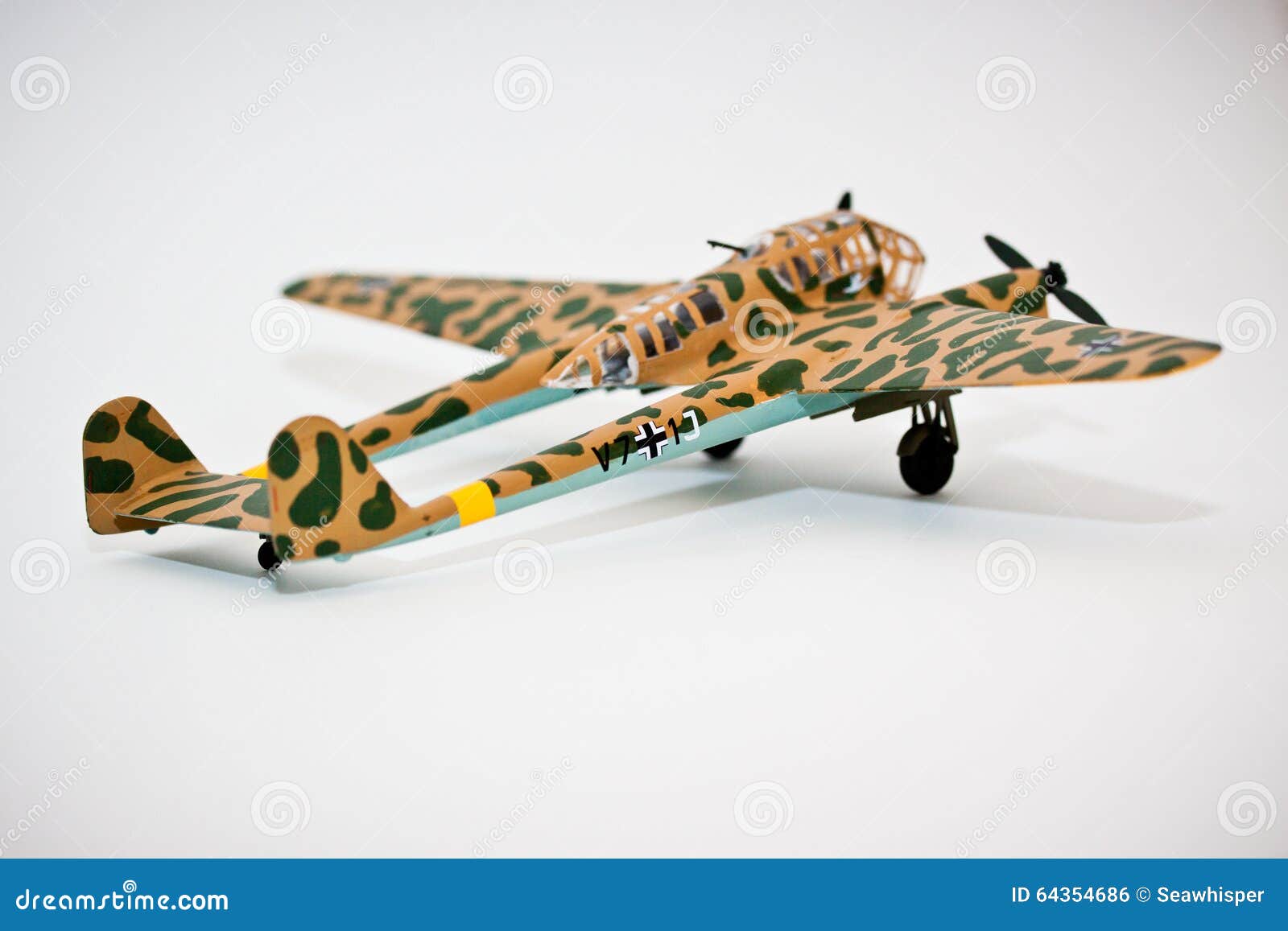 WWII model kit plane stock photo. Image of aircraft, wings - 64354686