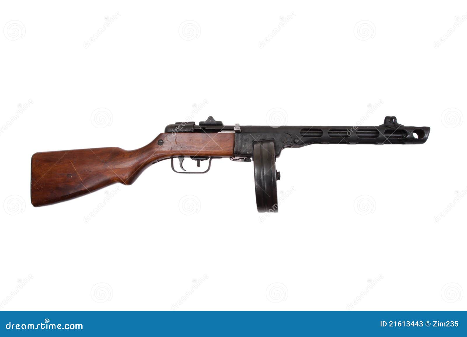 Submachine Gun Ppsh-41 On A Light Background. Stock Photo ...
