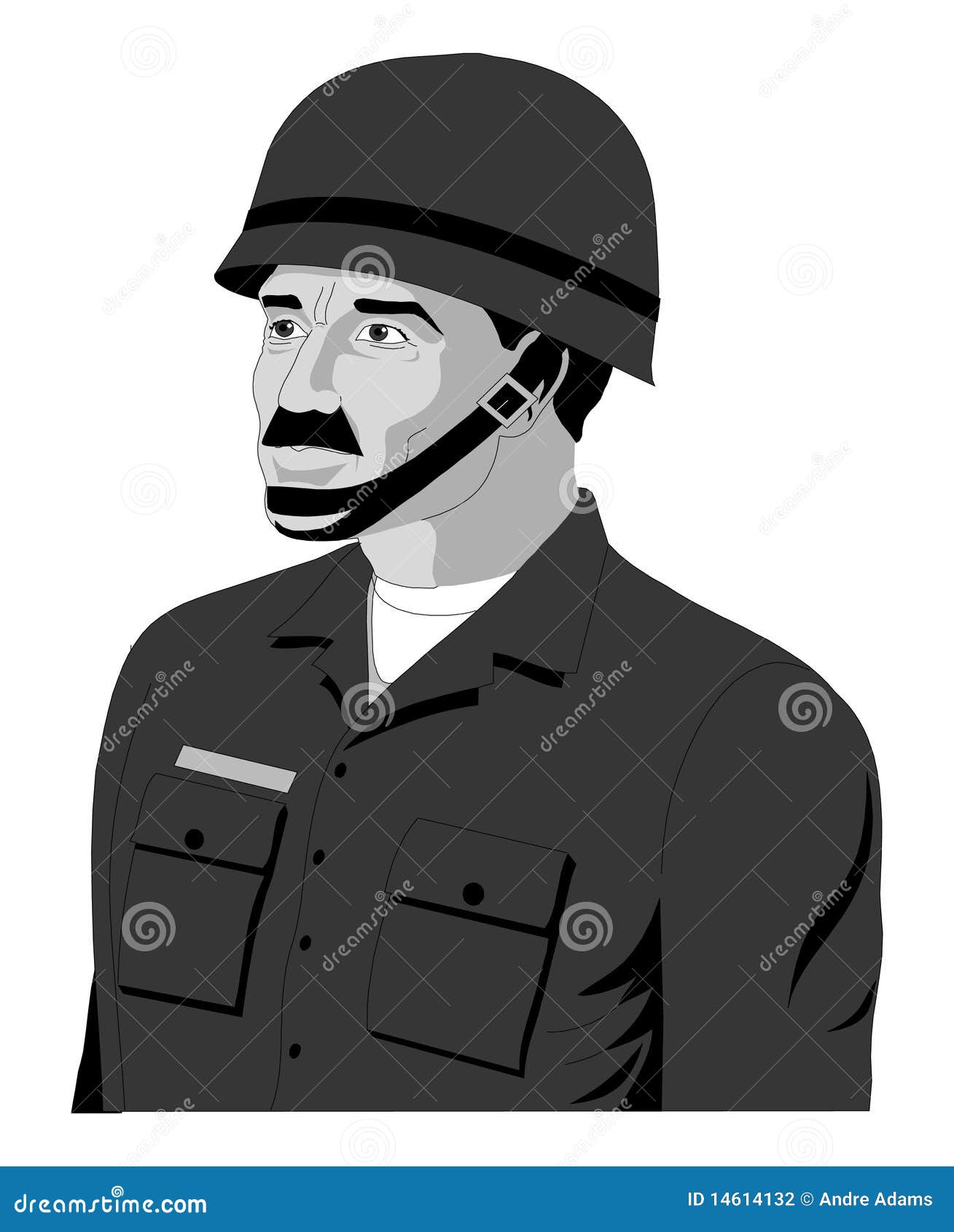 WWII Soldier Silhouette Vector | CartoonDealer.com #197131326