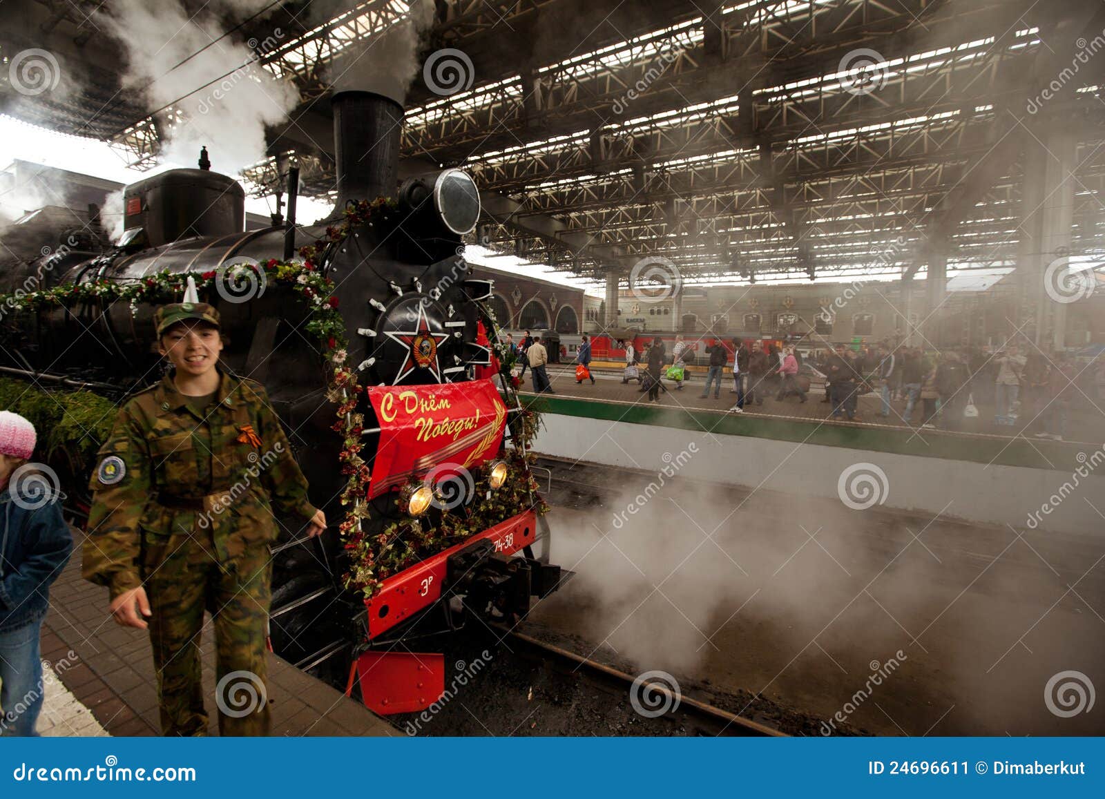 WWII Train Arrived at the Kazan Railway Station Editorial Photo - Image ...