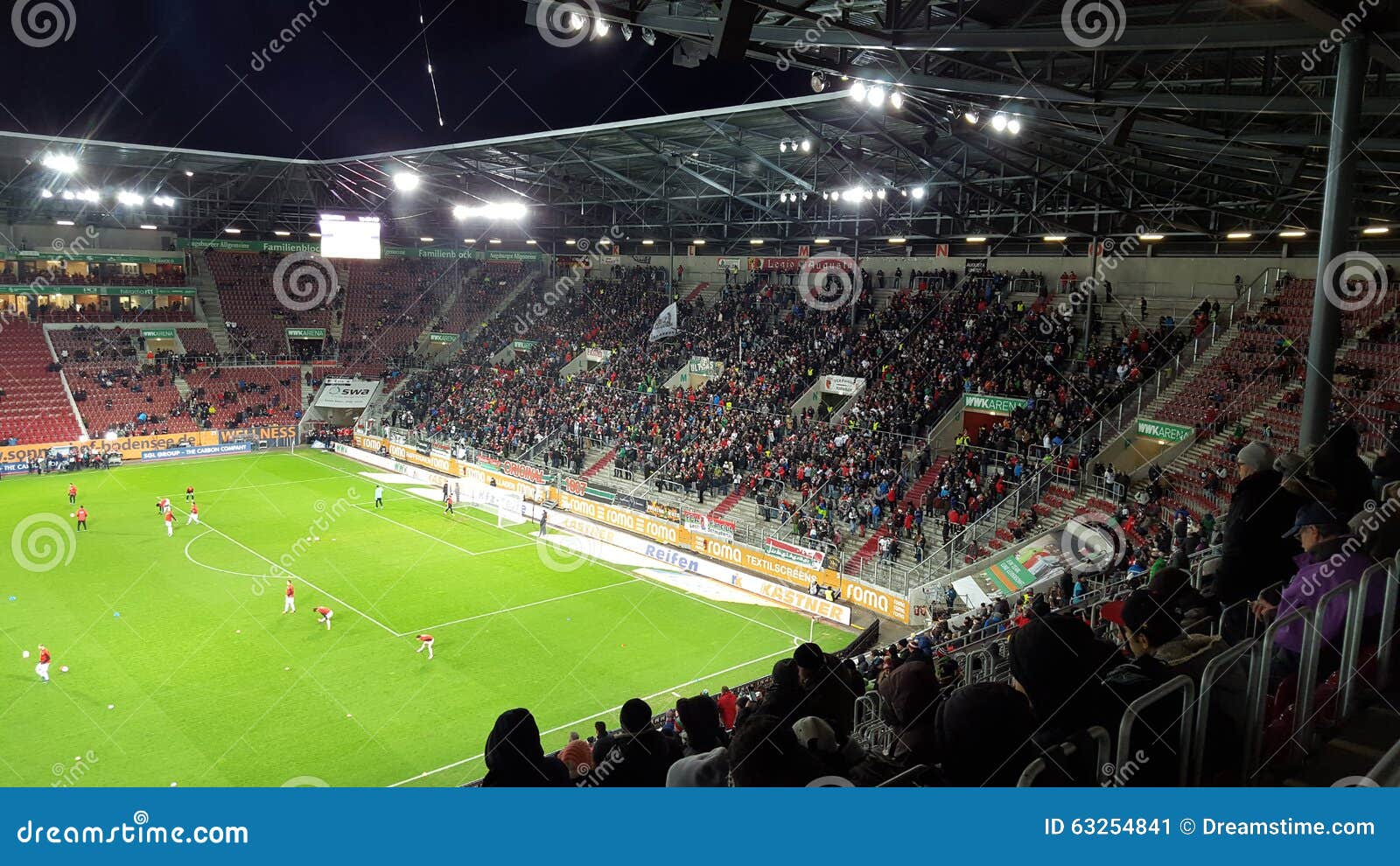WWK-Arena redaktionelles foto. Bild von deutschland, augsburg - 63254841