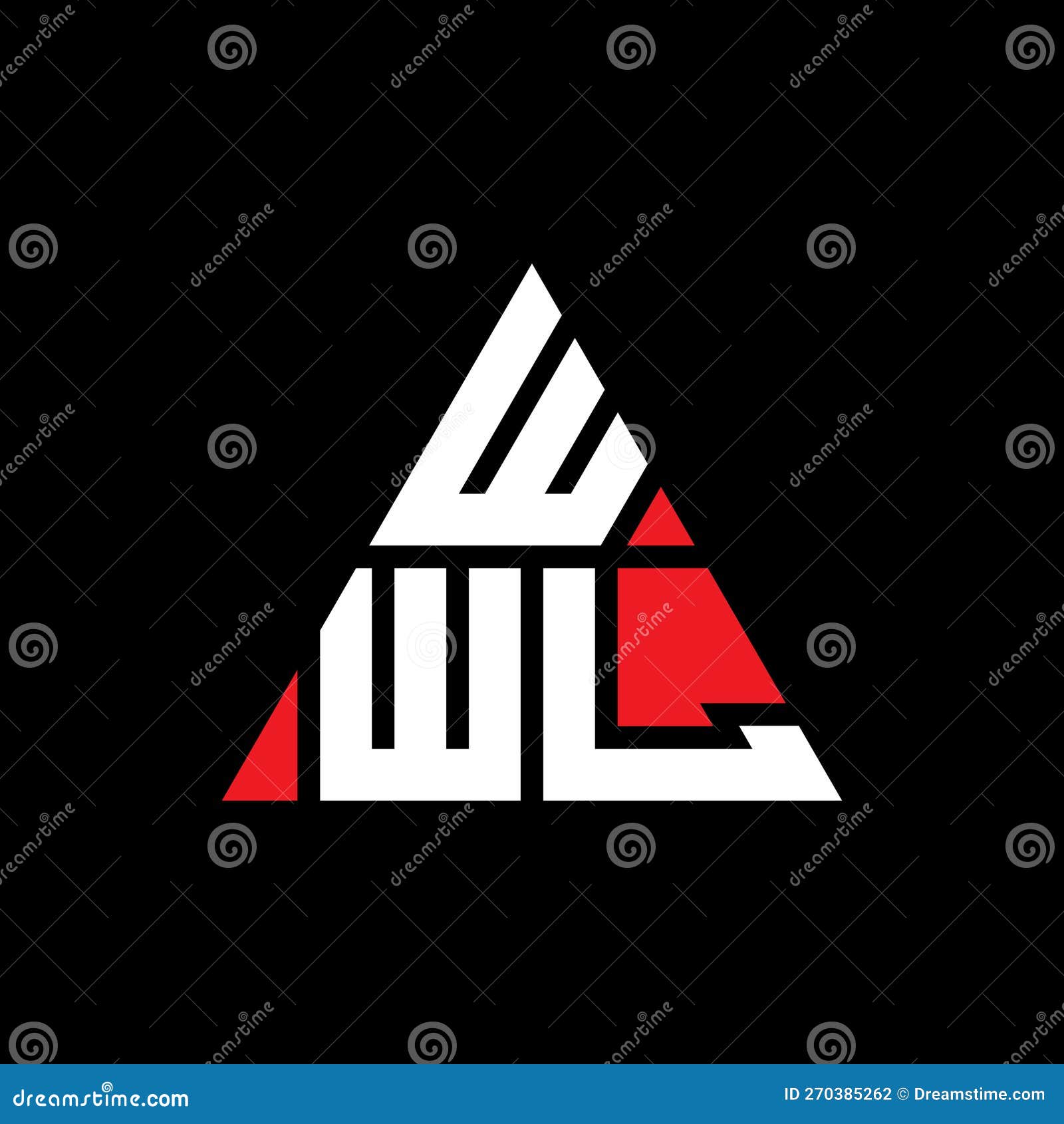 WWL Triangle Letter Logo Design with Triangle Shape. WWL Triangle Logo ...
