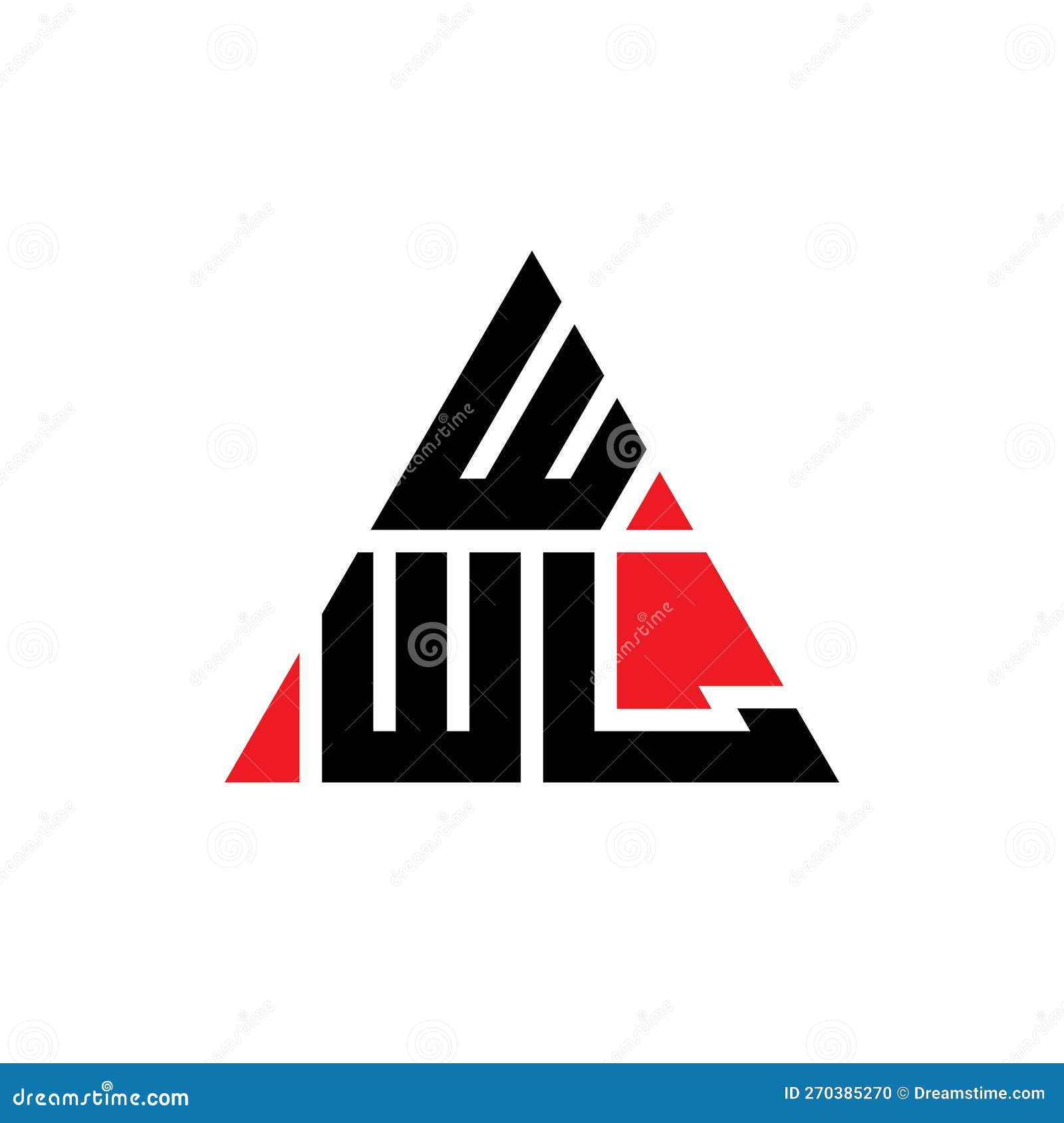 WWL Triangle Letter Logo Design with Triangle Shape. WWL Triangle Logo ...