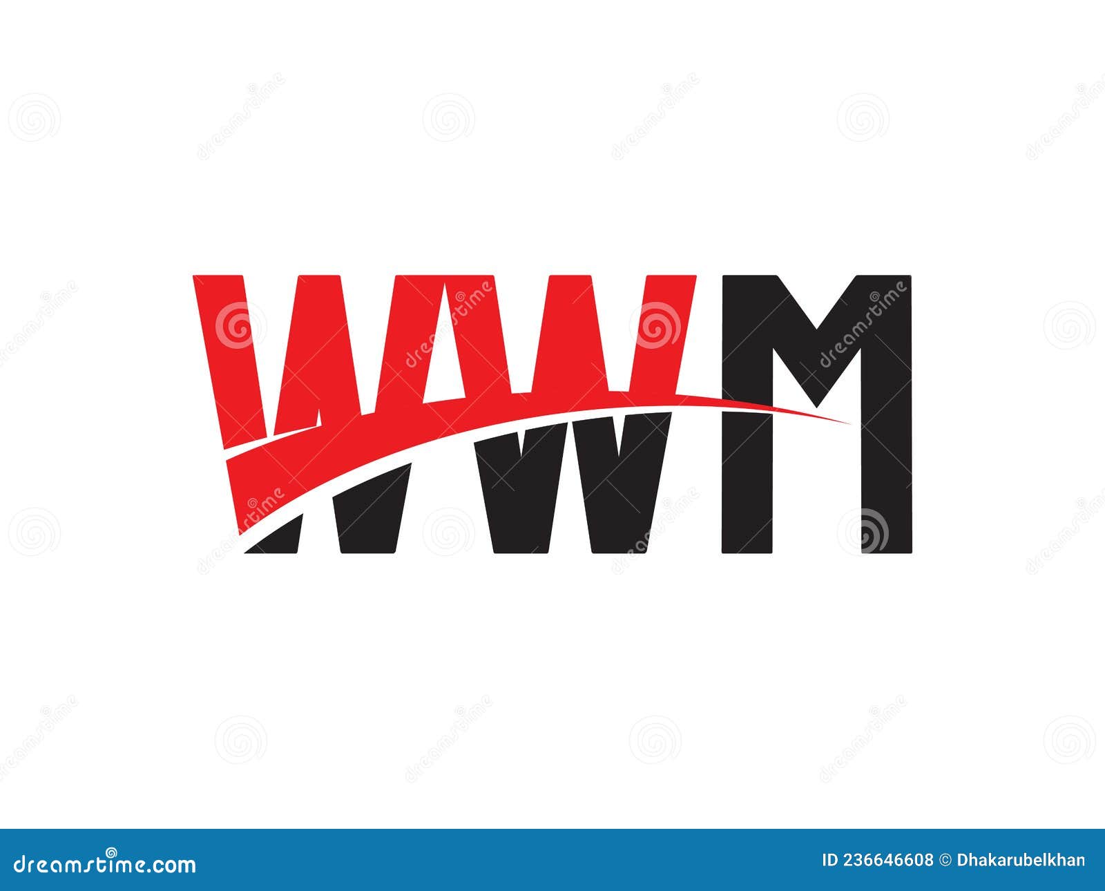 WWM Letter Initial Logo Design Vector Illustration Stock Vector ...