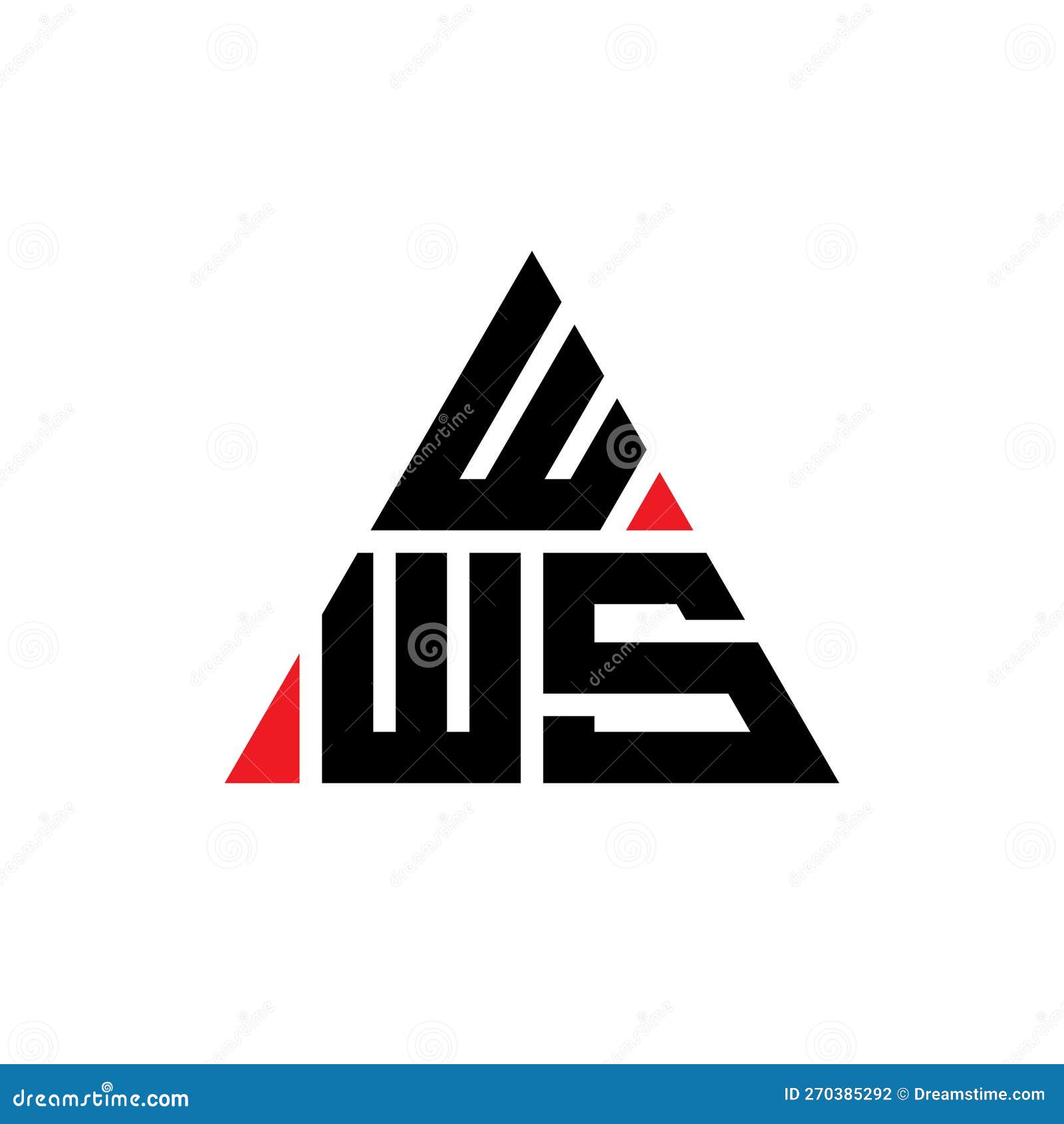 WWS Triangle Letter Logo Design with Triangle Shape. WWS Triangle Logo ...