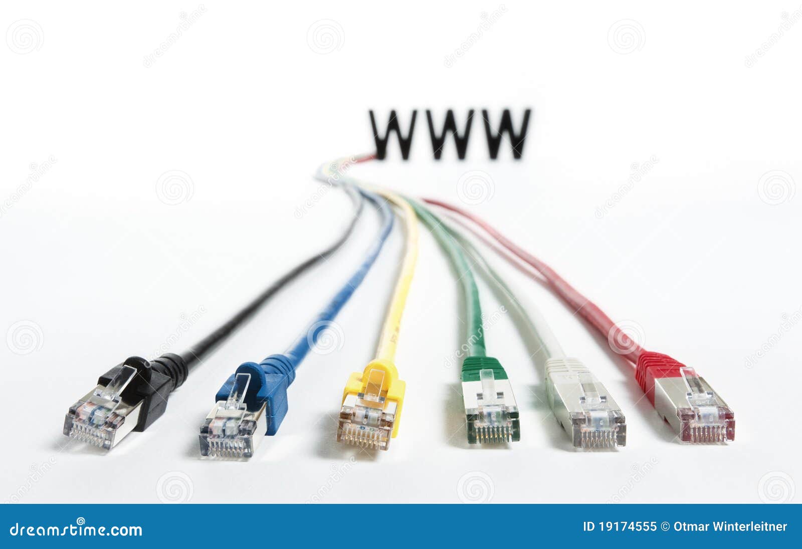 WWW com cabos da rede. imagem de stock. Imagem de eletrônico - 19174555