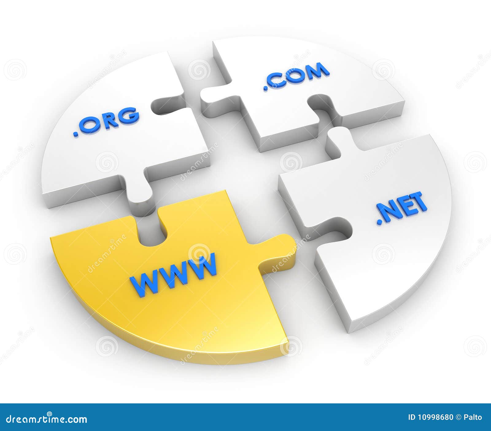 WWW, com, net, org stock illustration. Illustration of corporation ...