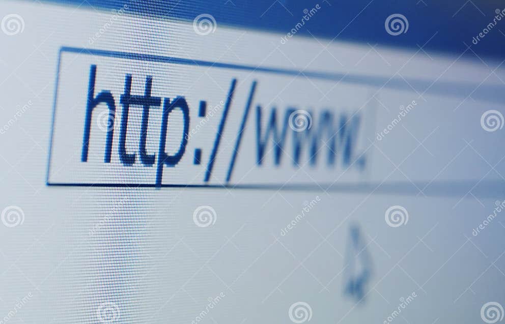 WWW Computer screen macro stock image. Image of click - 12375299