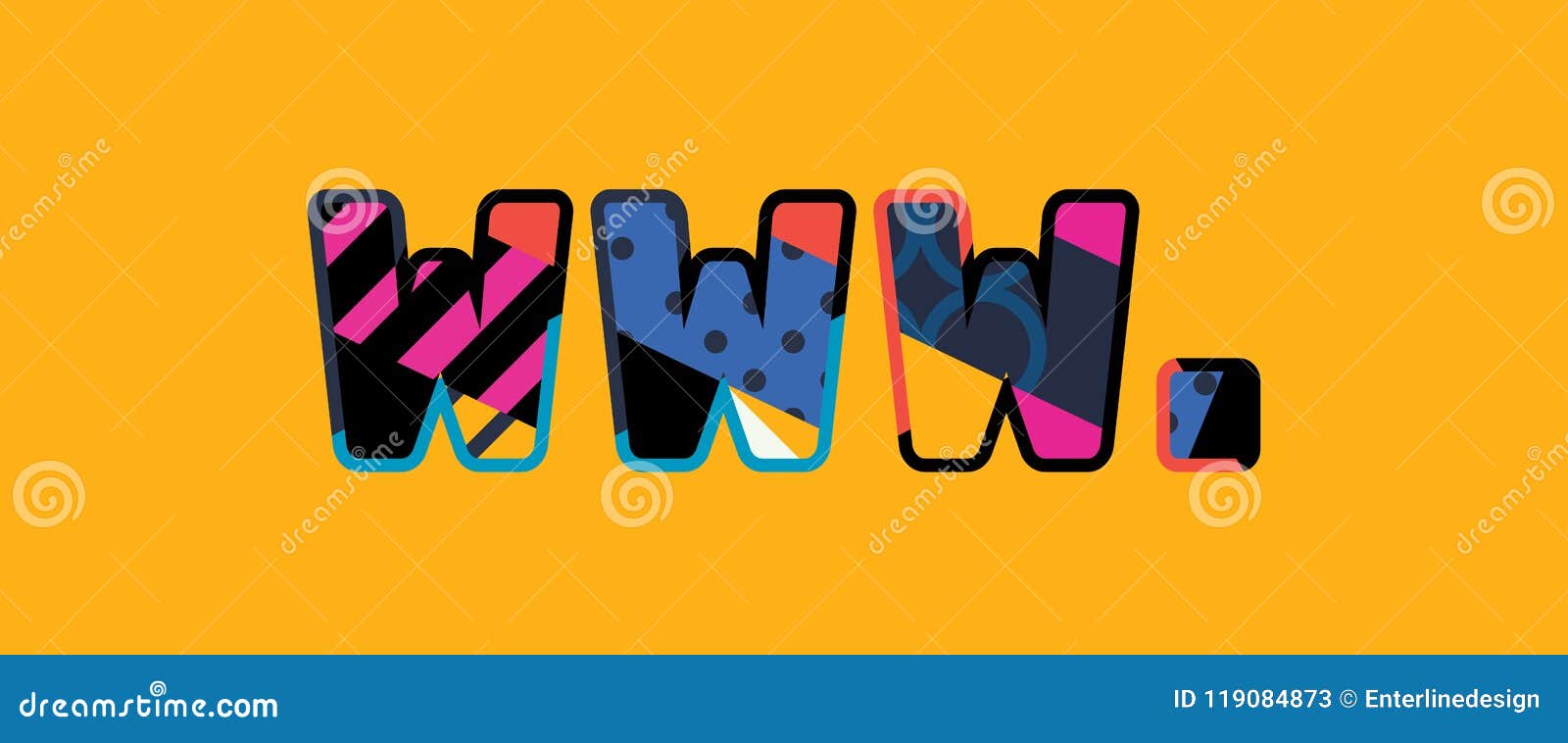 WWW Dot Concept Word Art Illustration Ilustración del Vector ...