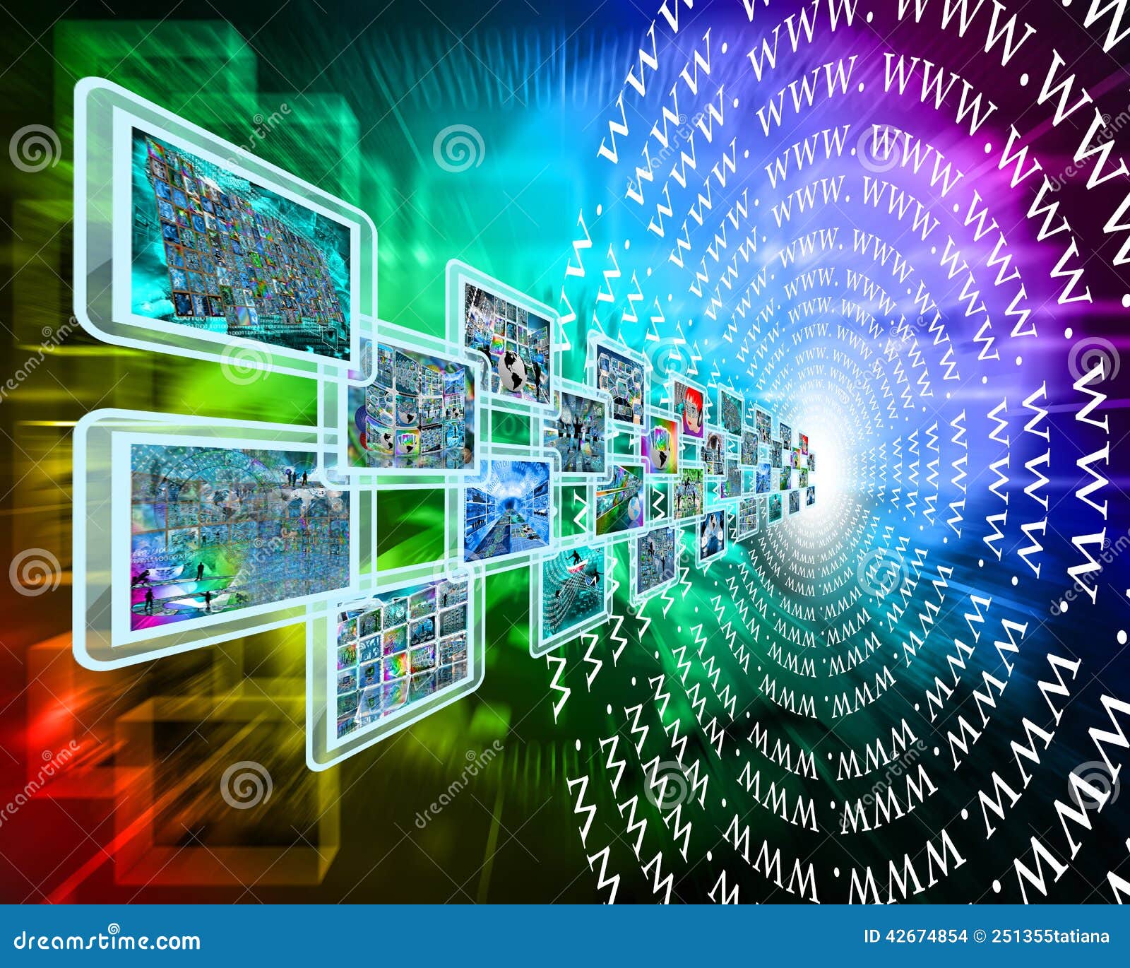 Www and images stock illustration. Illustration of screen - 42674854