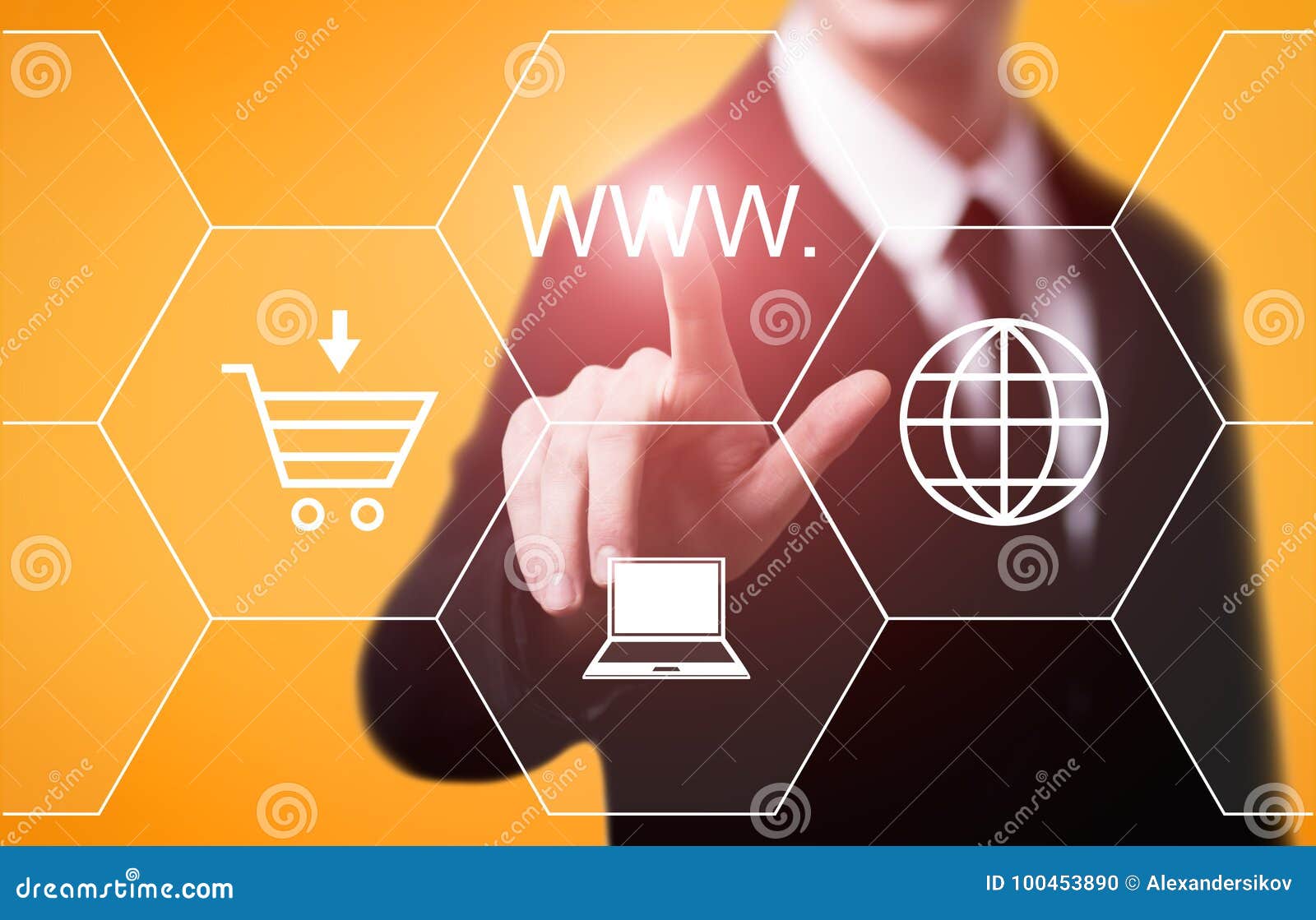 WWW Internet Connection Web Technology Network Concept Stock Photo ...