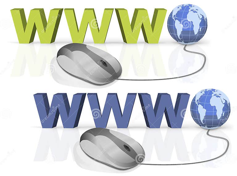 WWW Internet Connection World Wide Web Stock Illustration ...