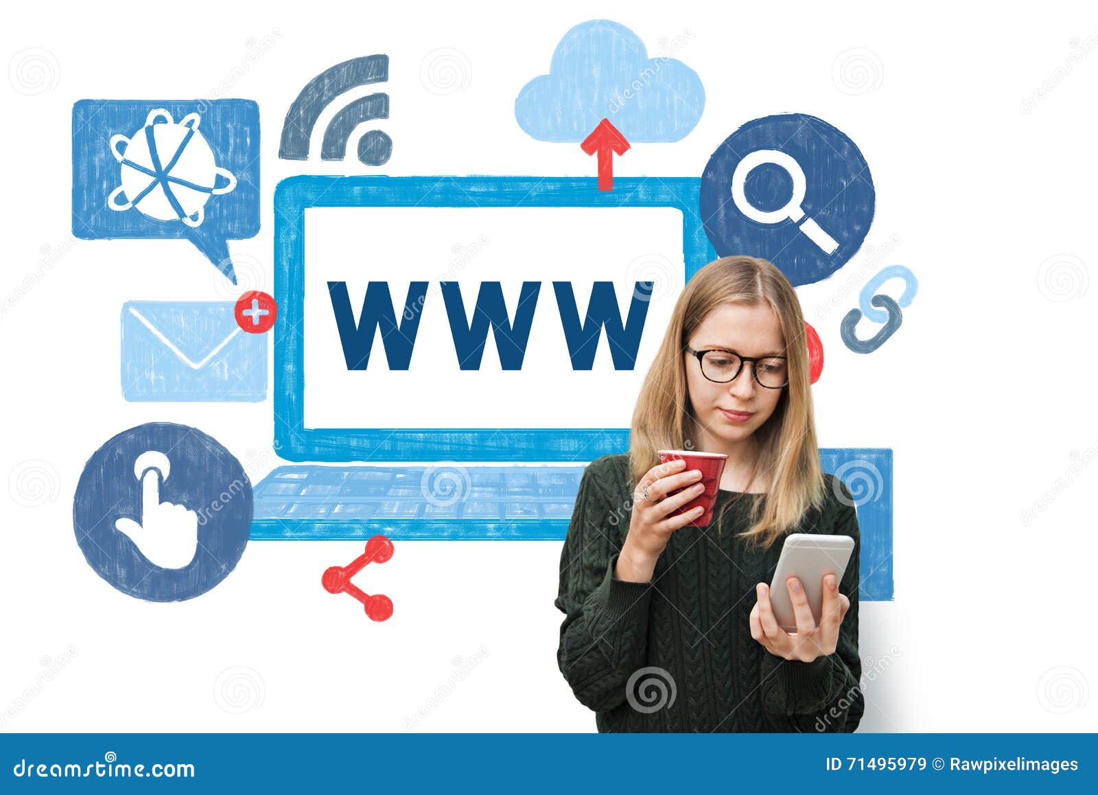 Www Internet Online Globalization Connection Technology Concept Stock ...