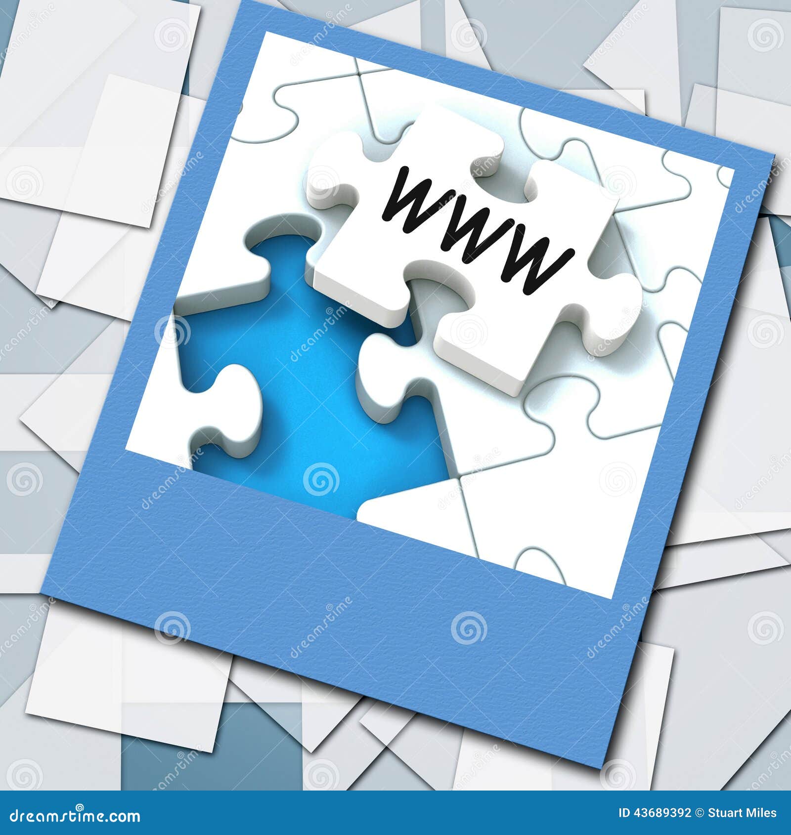WWW Photo Means Internet Website or Network Stock Illustration ...
