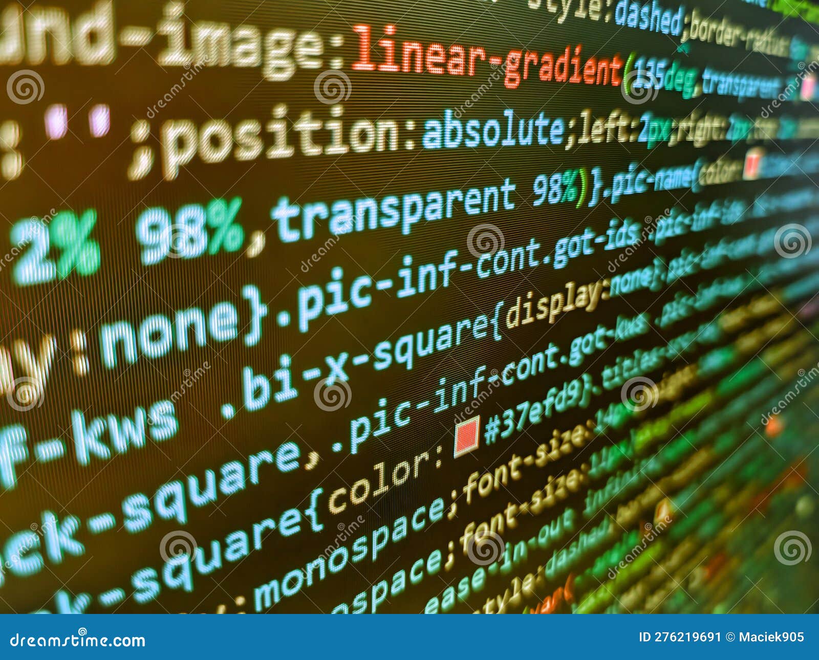 WWW Software Development. Software Background Technology. Developer ...