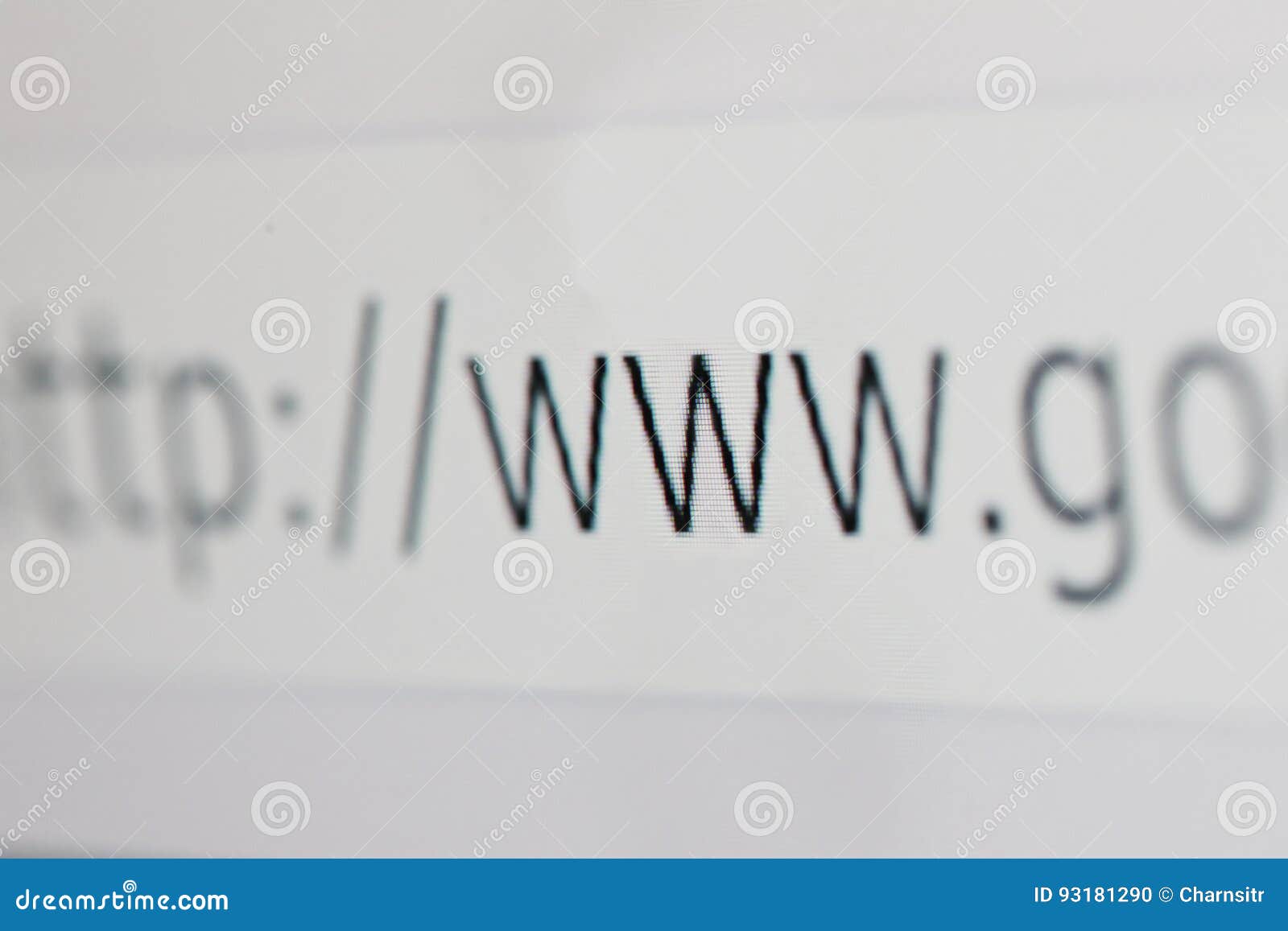 Www Text on the Browsing Browser Address Bar Stock Photo - Image of ...