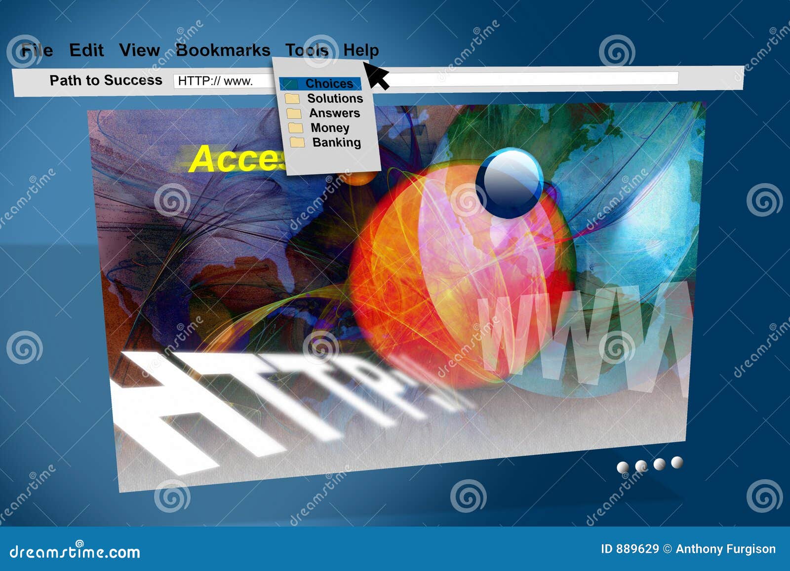 Www Web Http Internet Monitor Stock Illustration - Illustration of ...