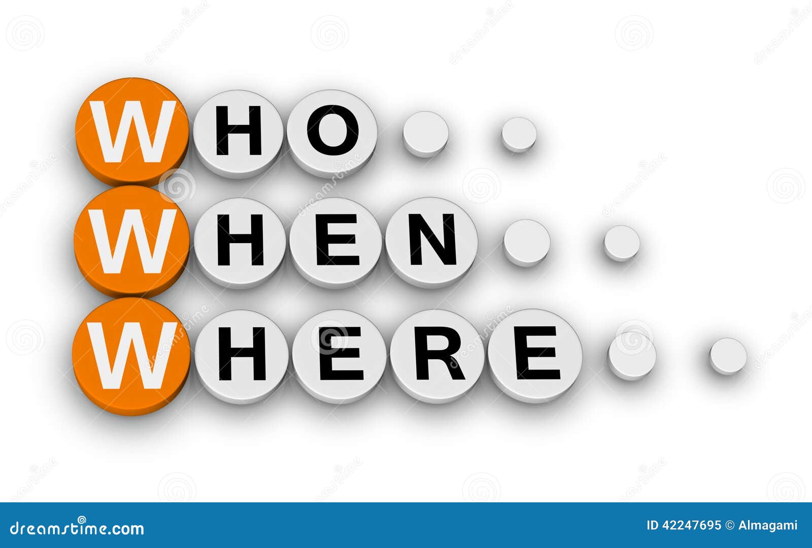 Www - who, when,where stock illustration. Illustration of concept ...