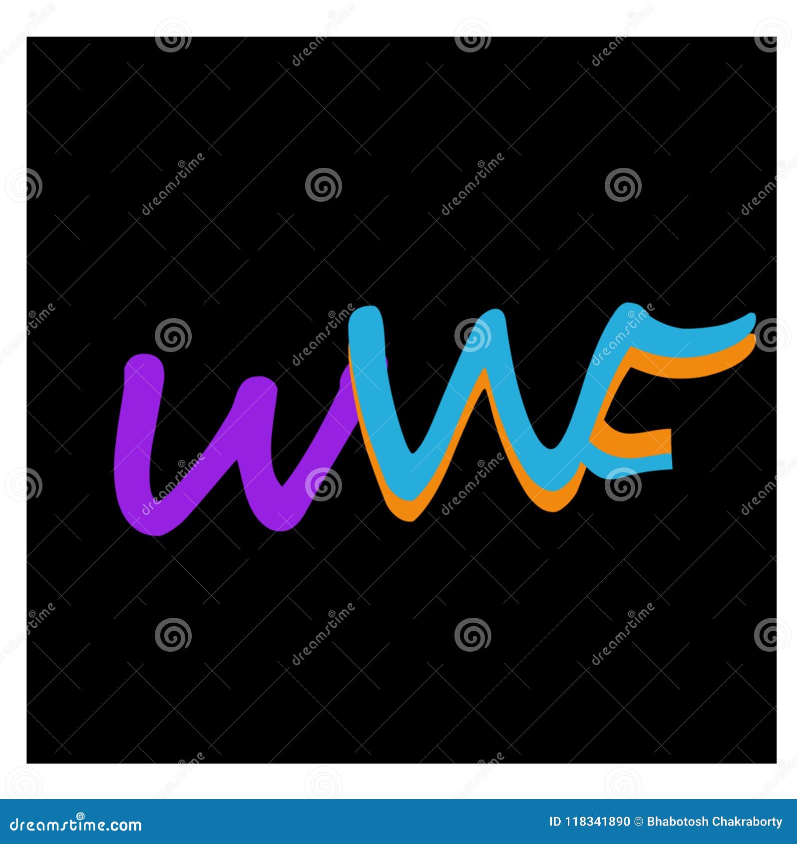 Wwwf logo for branding stock vector. Illustration of wwwf - 118341890